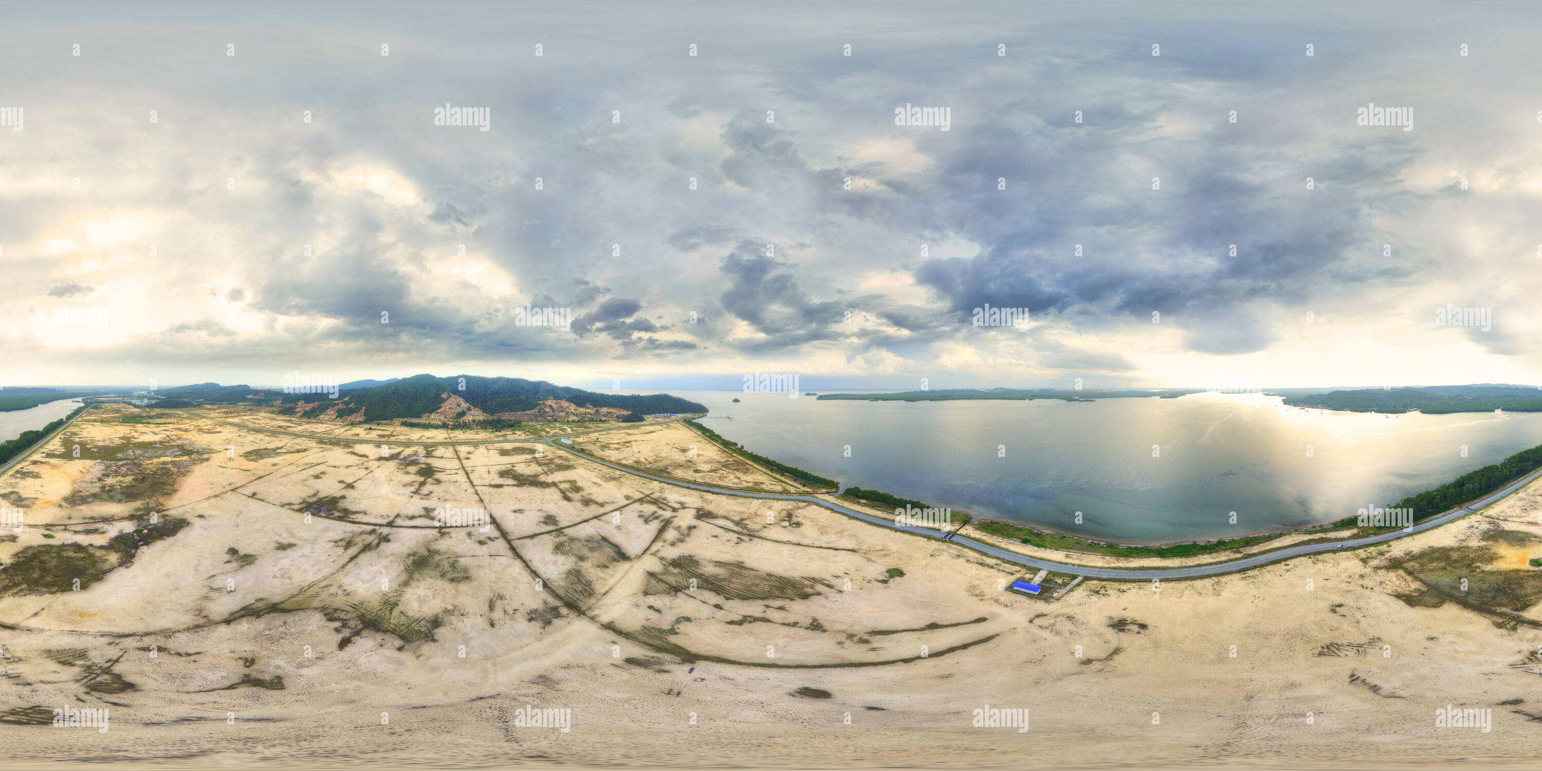 360° view of Aerial view of Palm Oil Industrial Cluster Sandakan (POIC ...