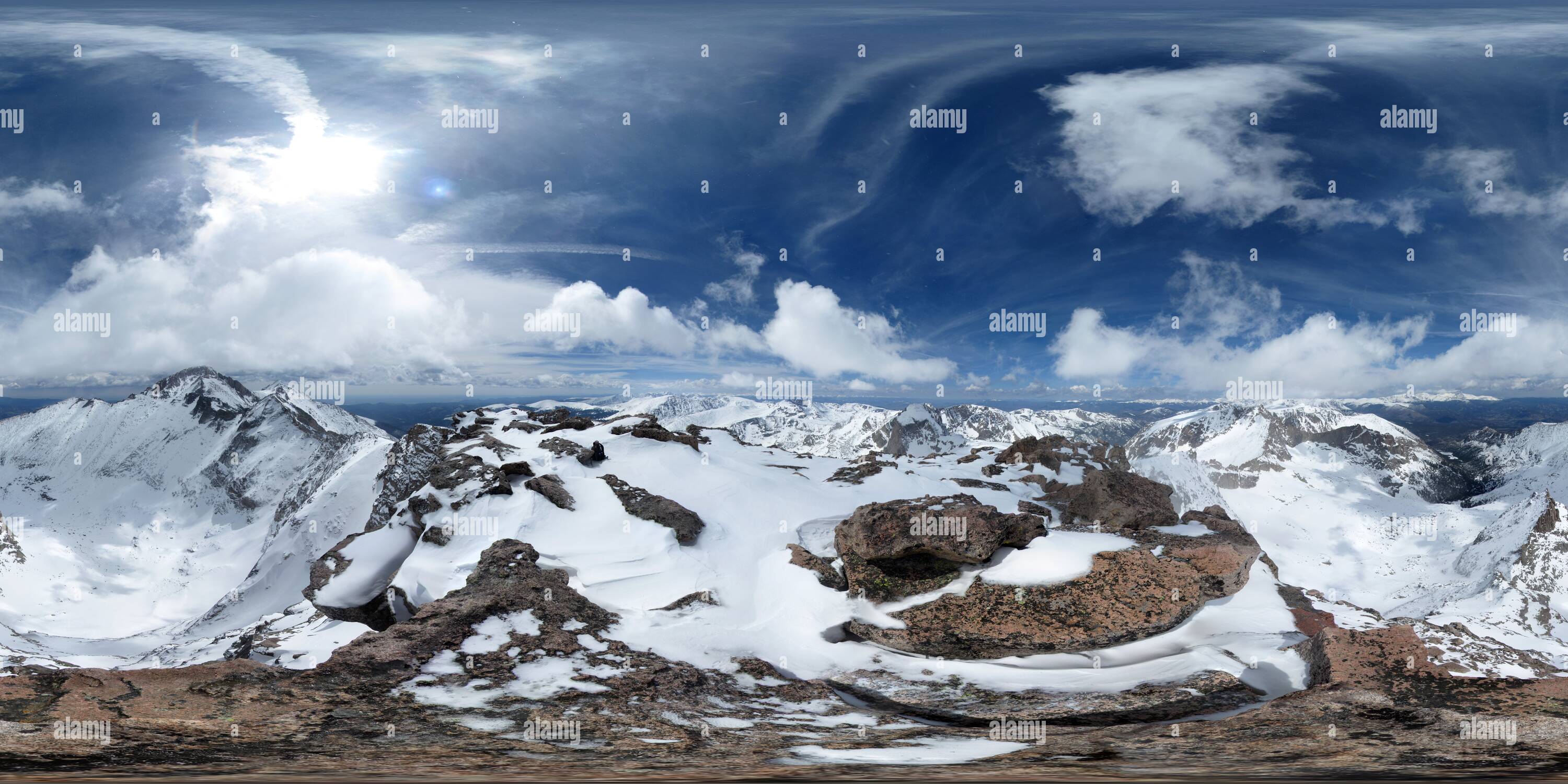 360° view of Chiefs Head Peak (13579'/4139m) summit - Alamy