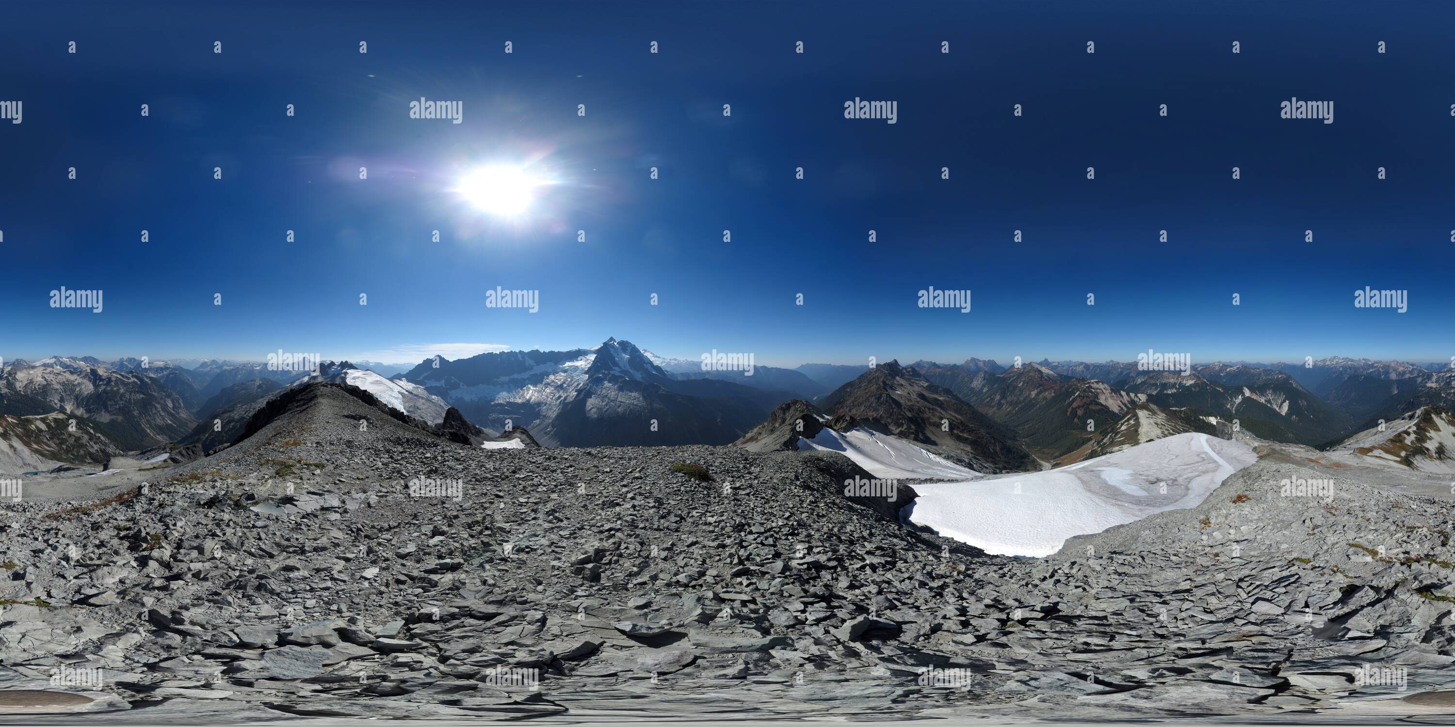 360° view of Ruth Mountain (7115'/2169m) summit - Alamy