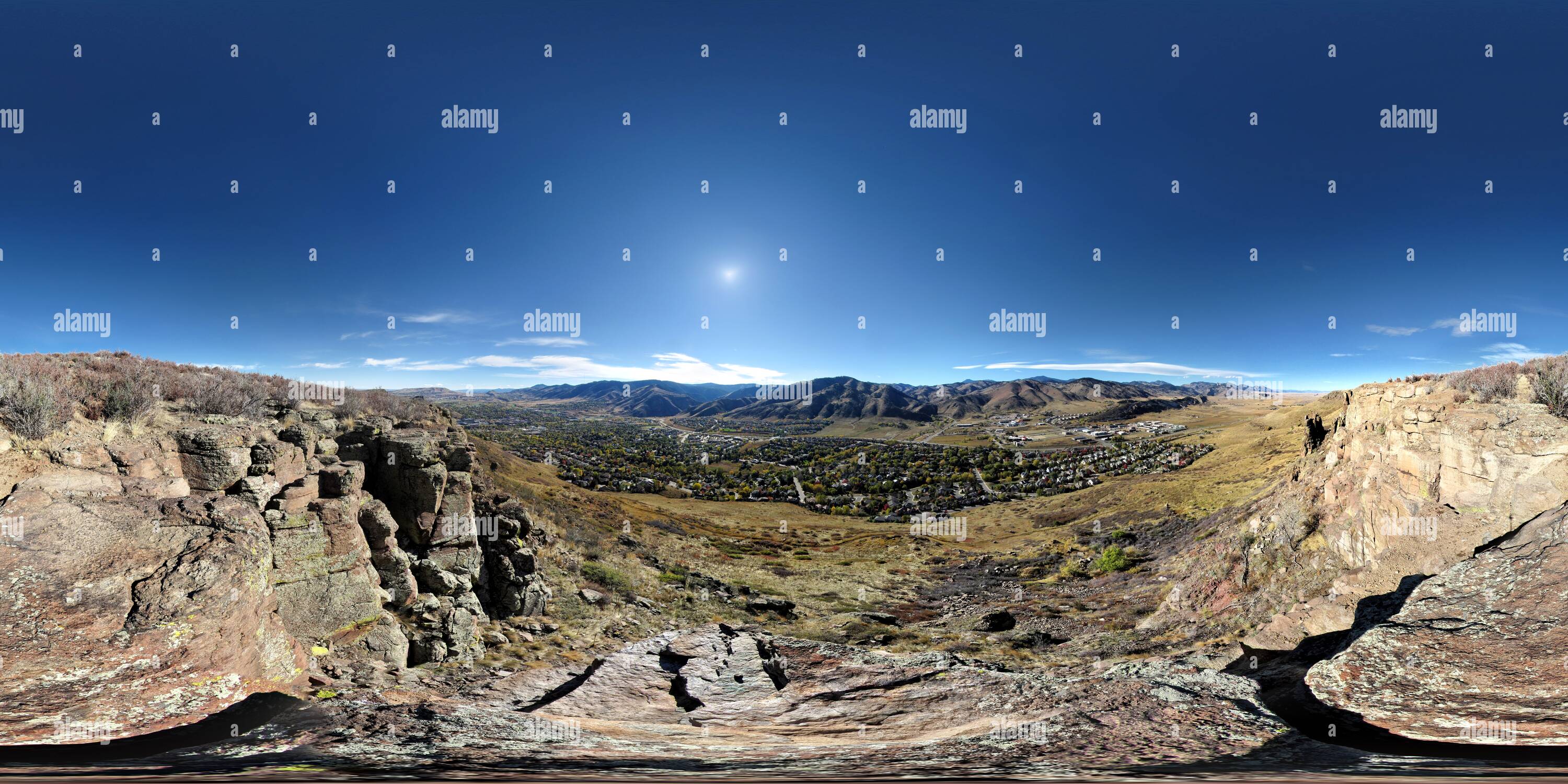 360° view of Golden from North Table Mountain - Alamy
