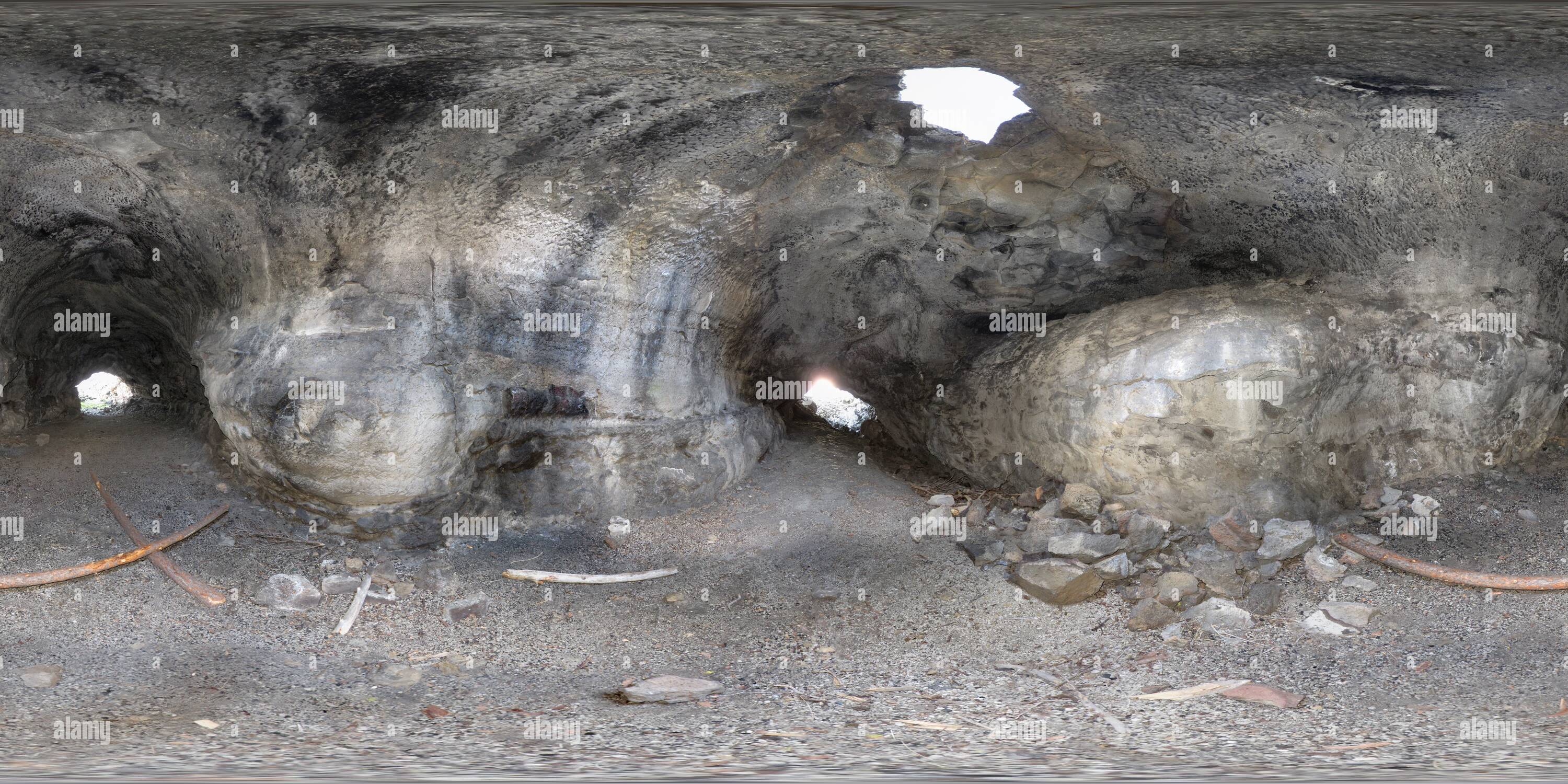 360° view of Lava tube skylight - Alamy