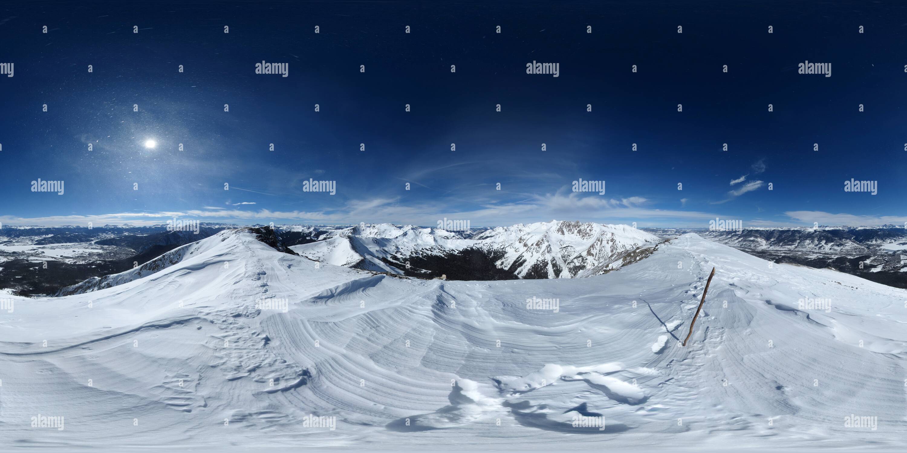 360° view of Buffalo Mountain (12777'/3894m) summit - Alamy