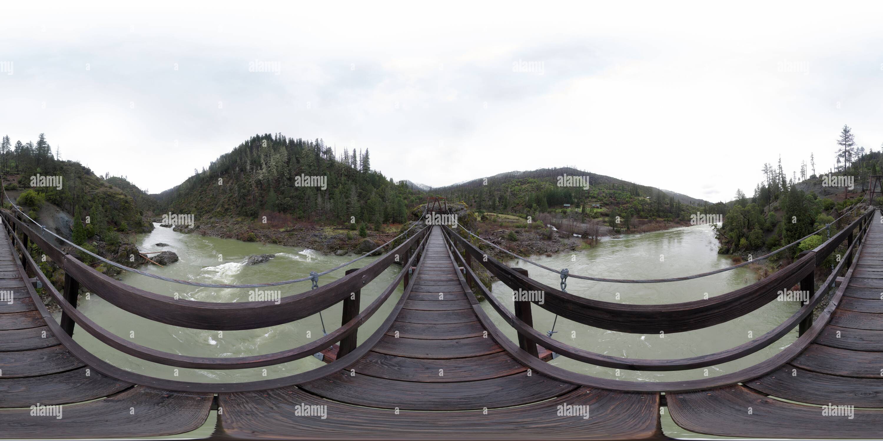 360° view of Swinging Bridge [2] - Alamy