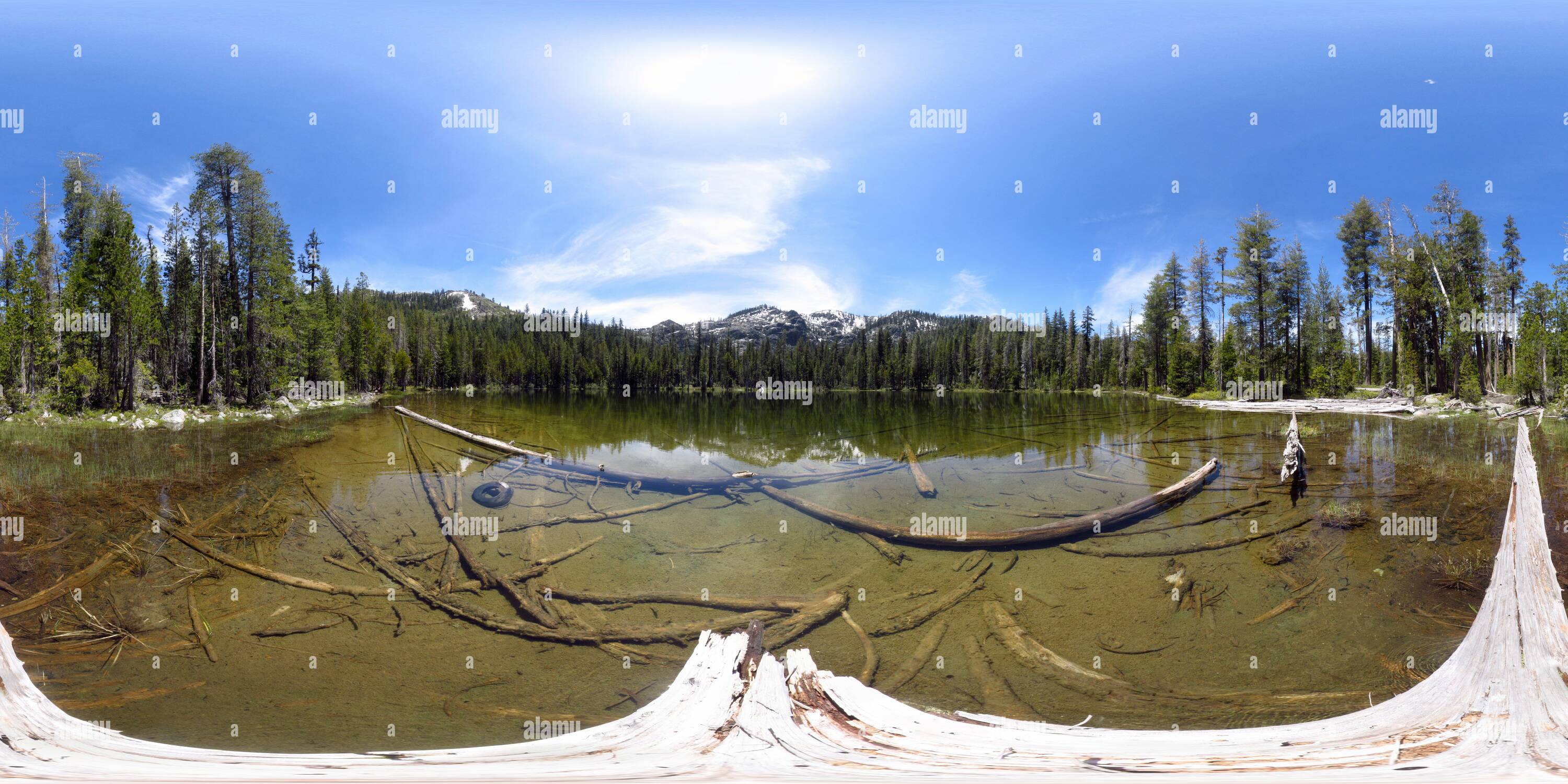 360° view of Lower Cliff Lake - Alamy