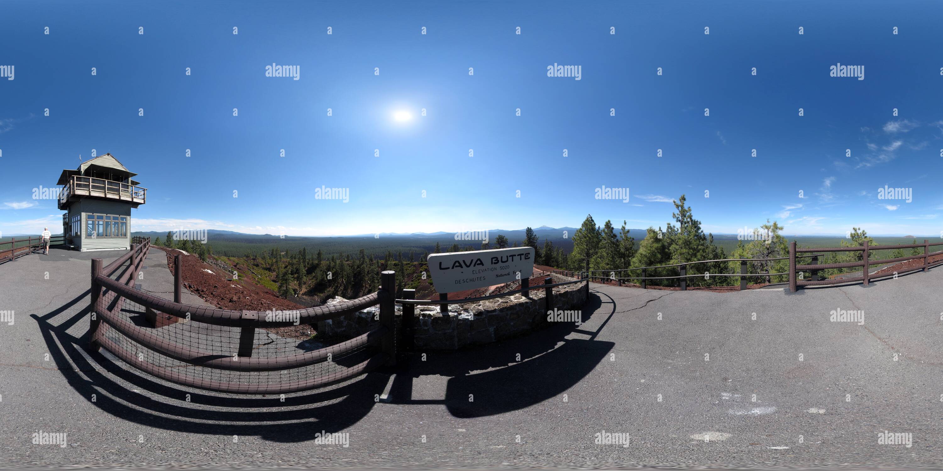360° view of Lava Butte (5020'/1530m) summit - Alamy