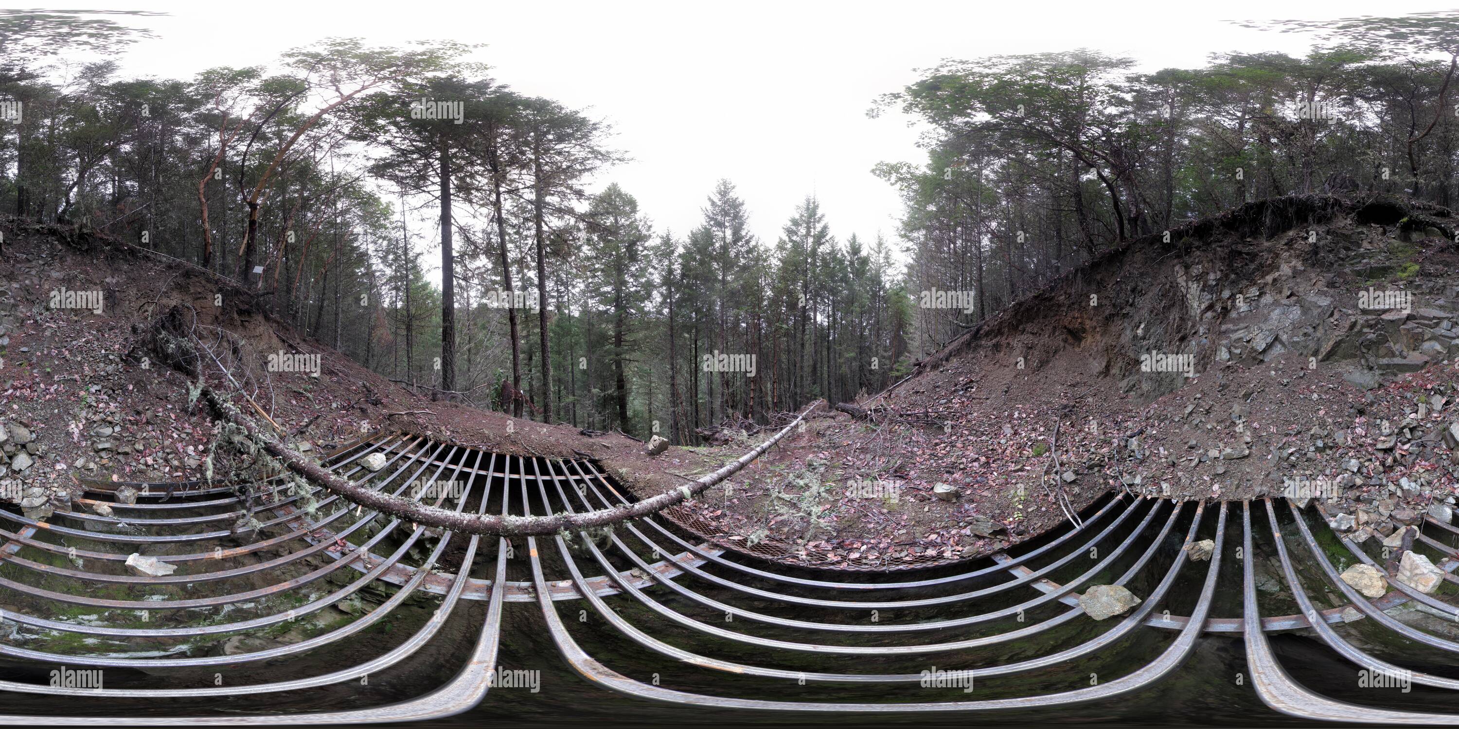 360° view of Norling Mine vertical shaft entrance - Alamy