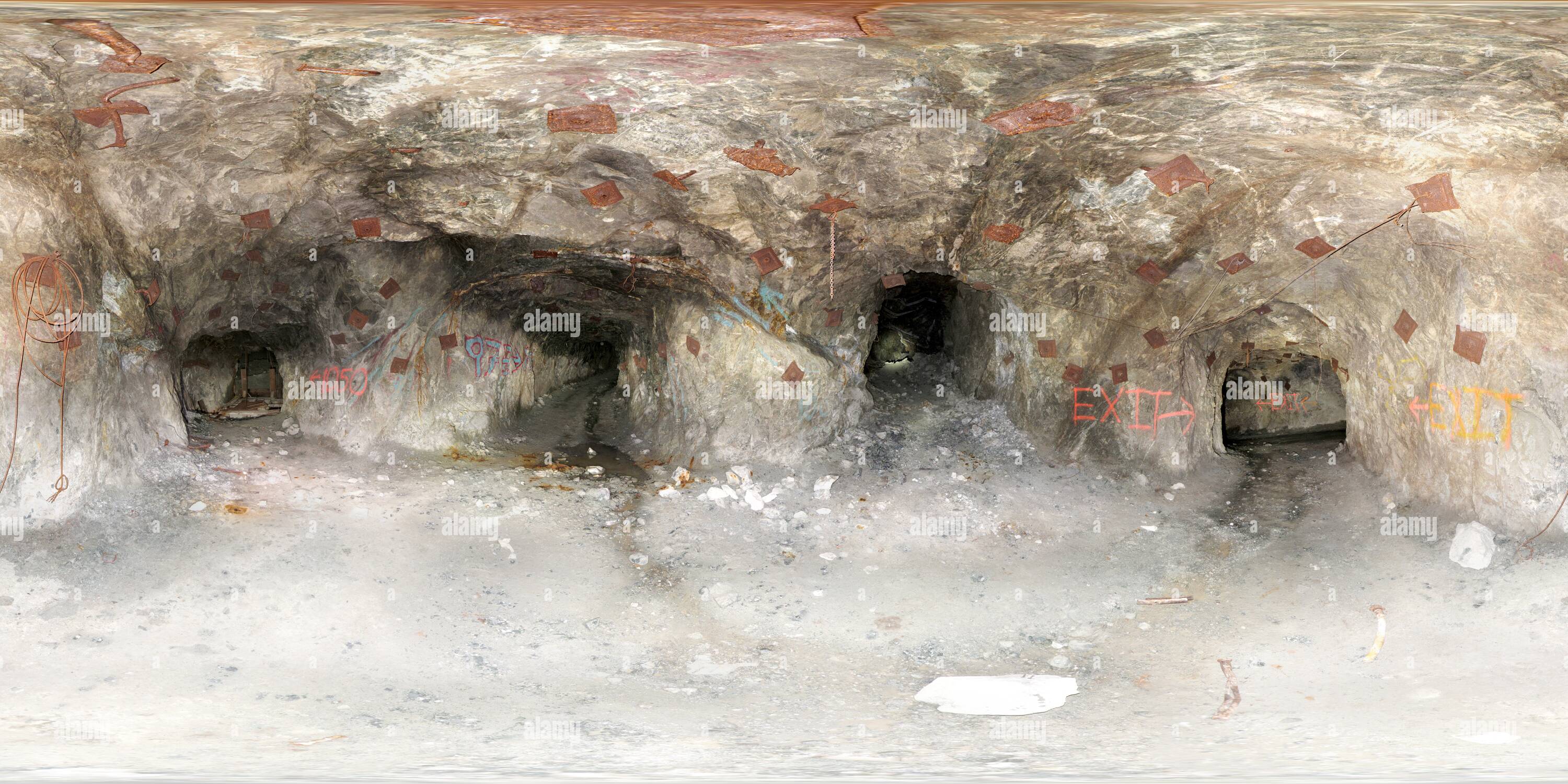 360° view of Houghton Mine - 1000 level sump splitoff - Alamy