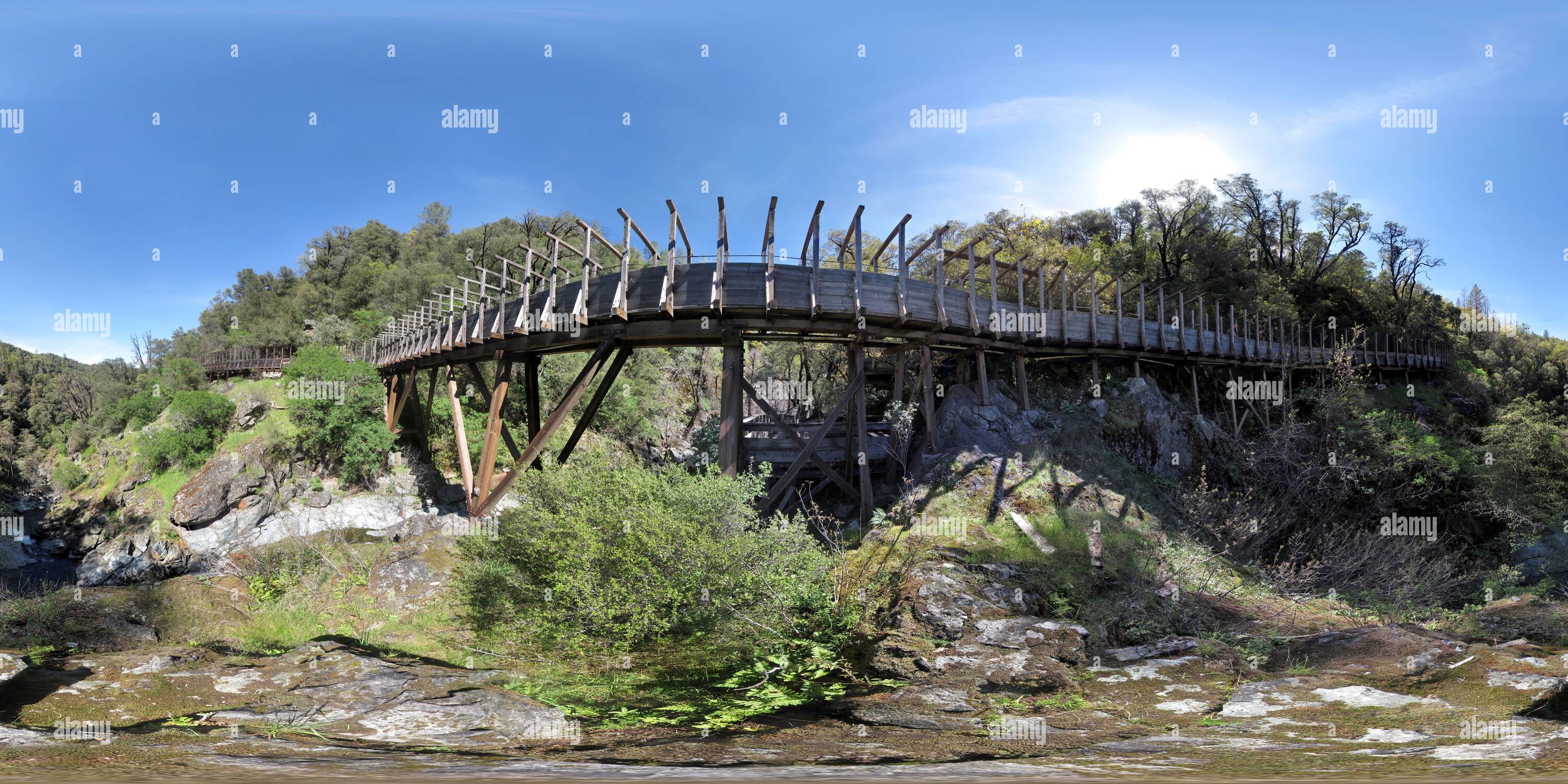 360° view of Independence Trail West flume [1] - Alamy