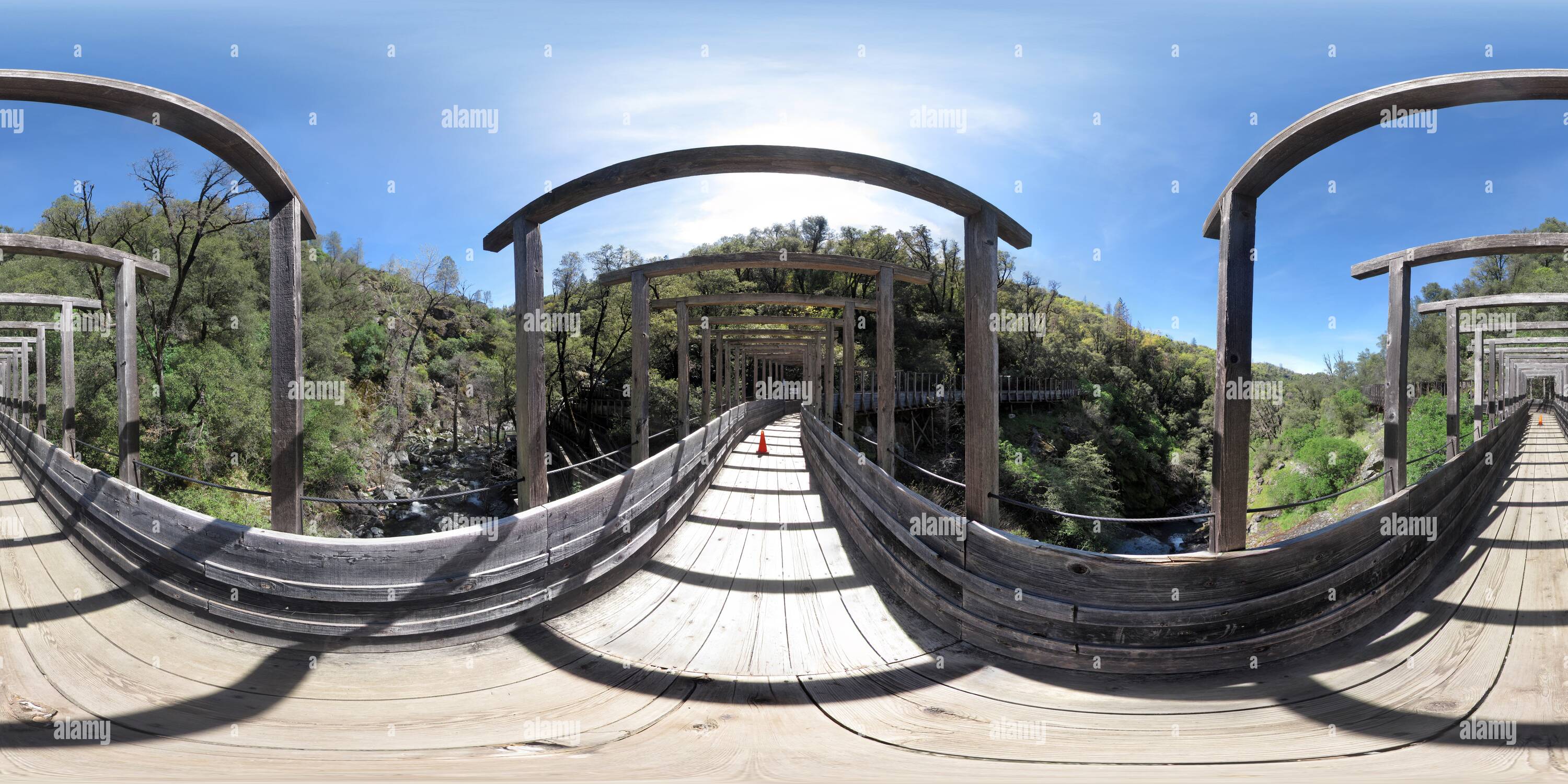 360° view of Independence Trail West flume [2] - Alamy