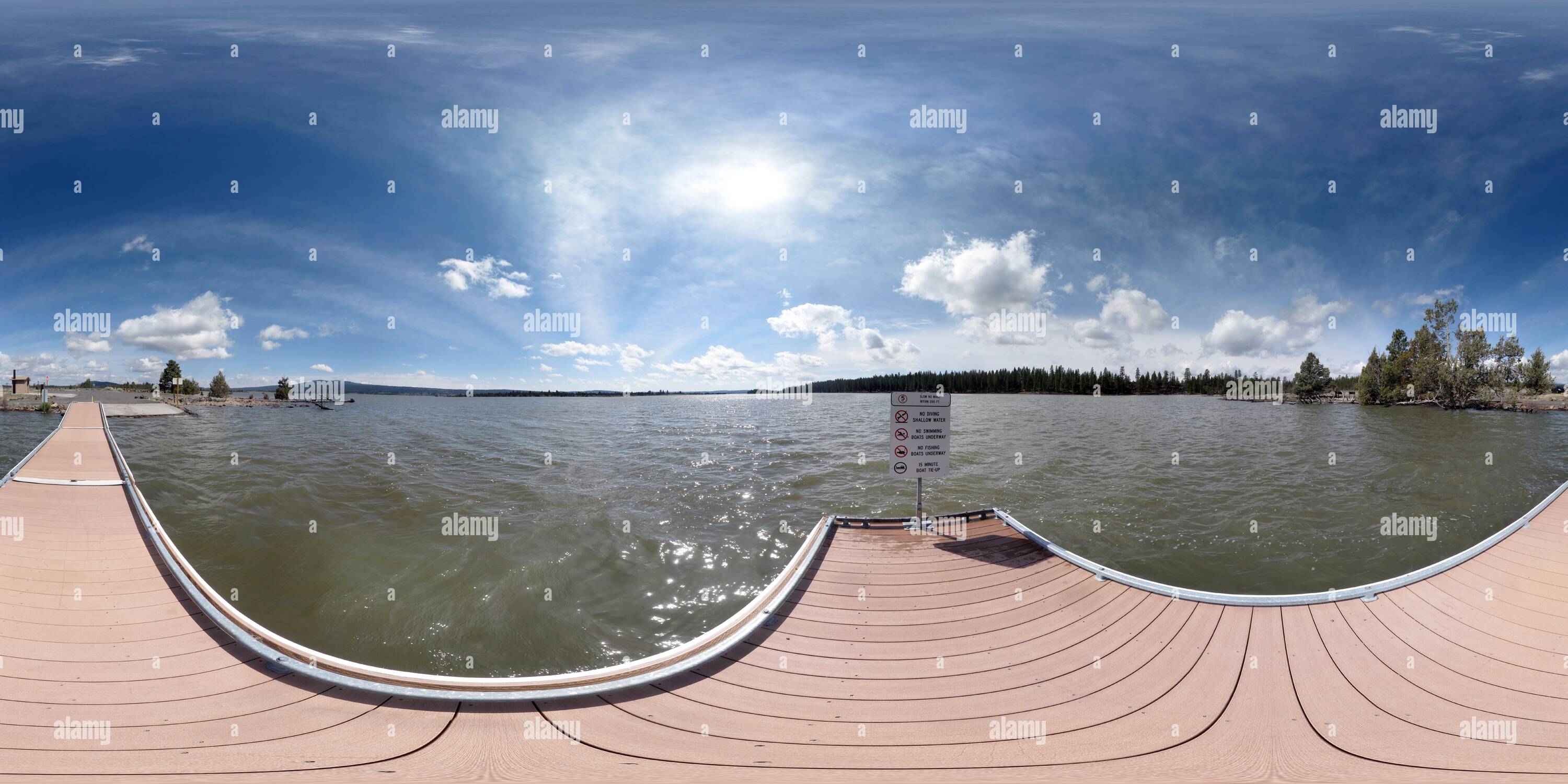 360° view of Gerber Reservoir [2] - Alamy