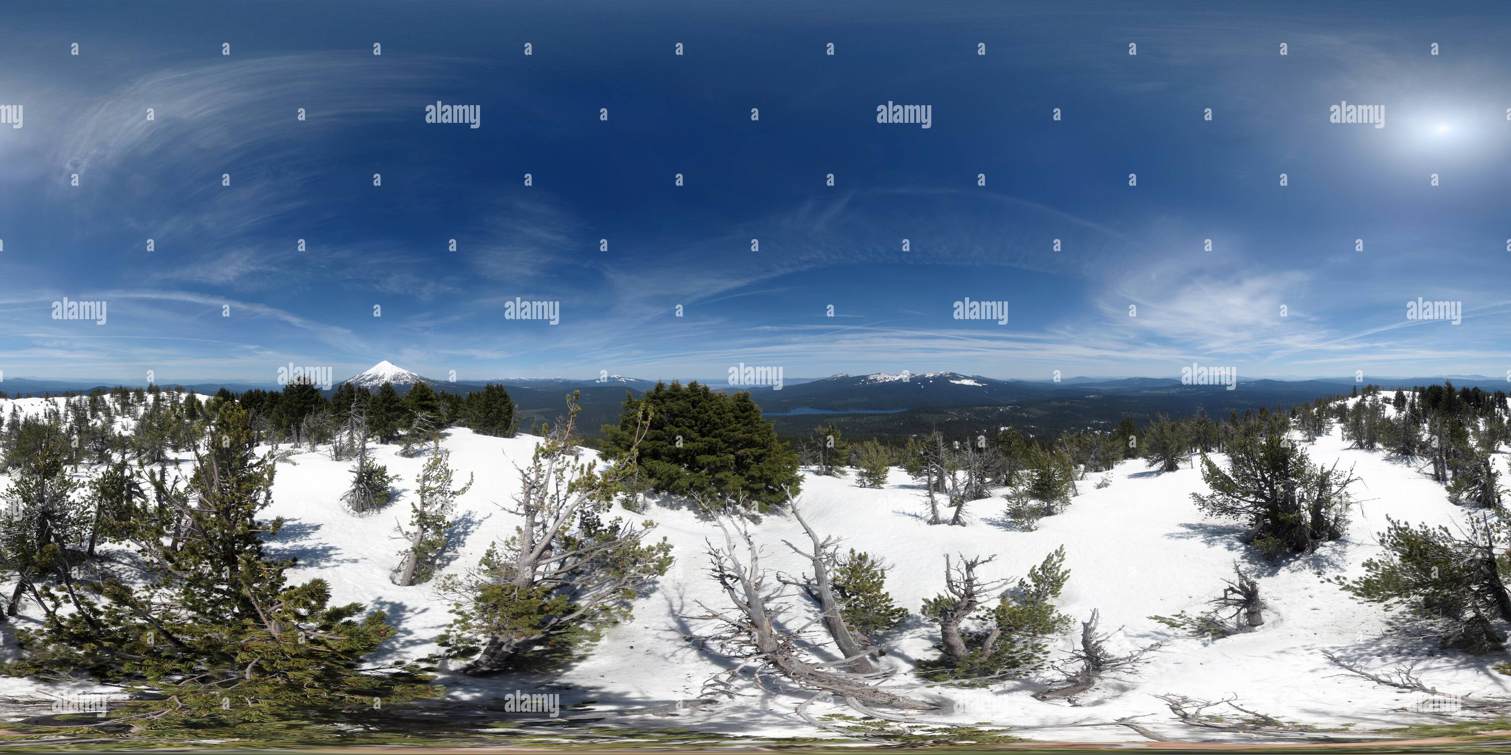 360° view of Brown Mountain (7340'/2237m) summit - Alamy