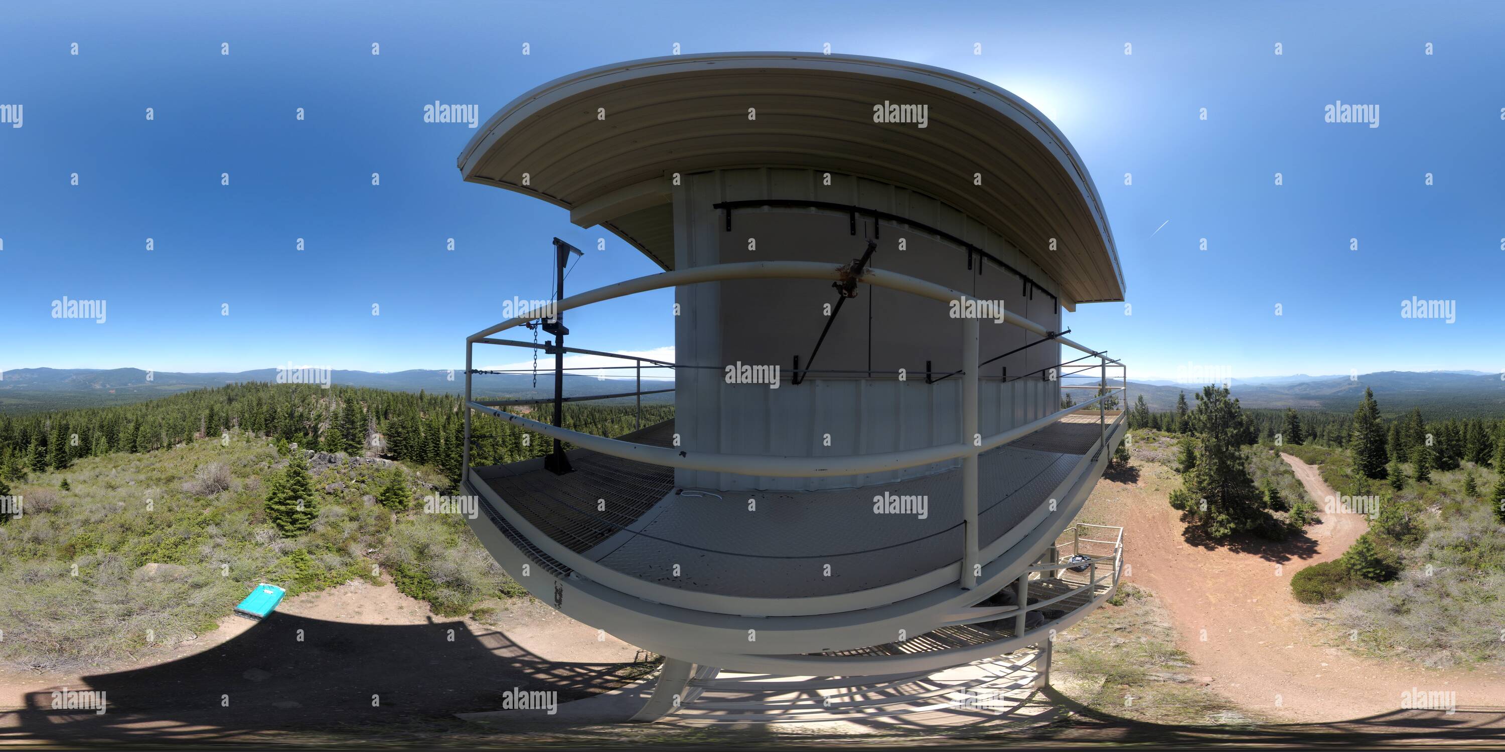 360° view of Parker Mountain fire lookout - Alamy