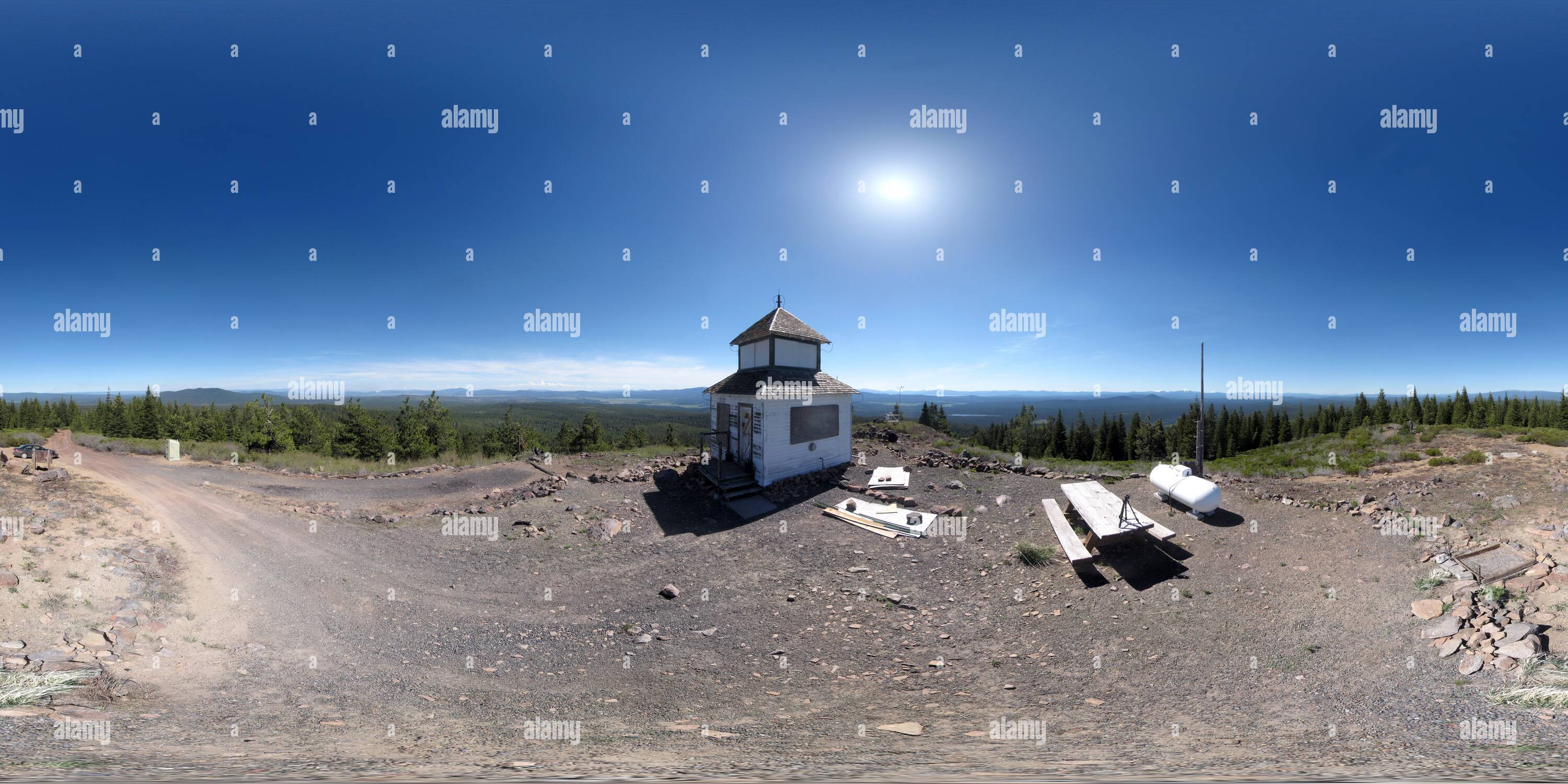 360° view of Calimus Butte (6622'/2018m) summit - Alamy