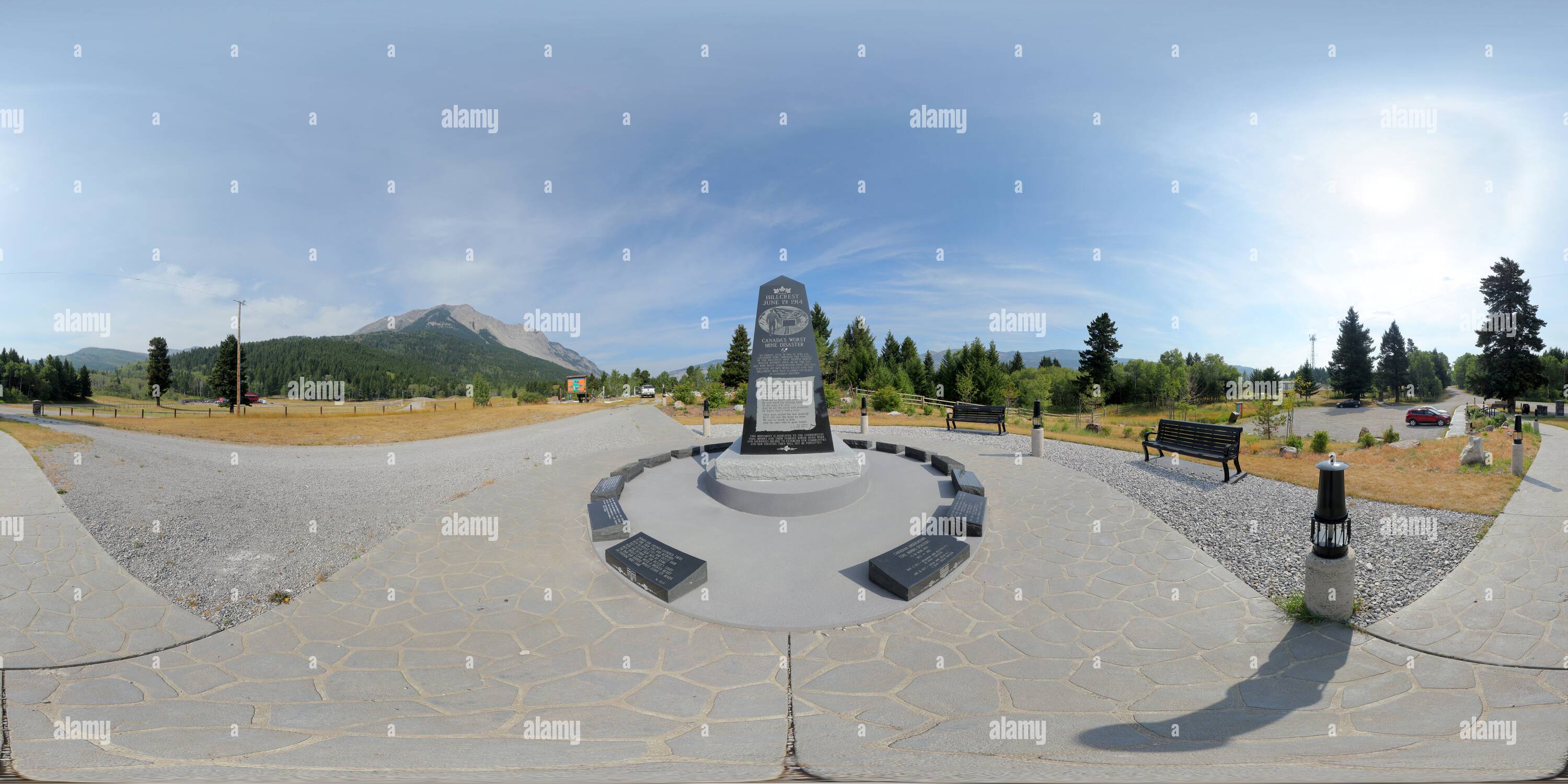 360° view of Hillcrest Mine Disaster monument - Alamy