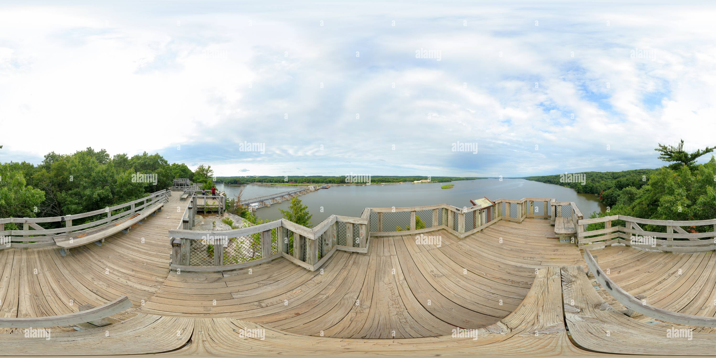 360° view of Eagle Cliff Overlook - Alamy