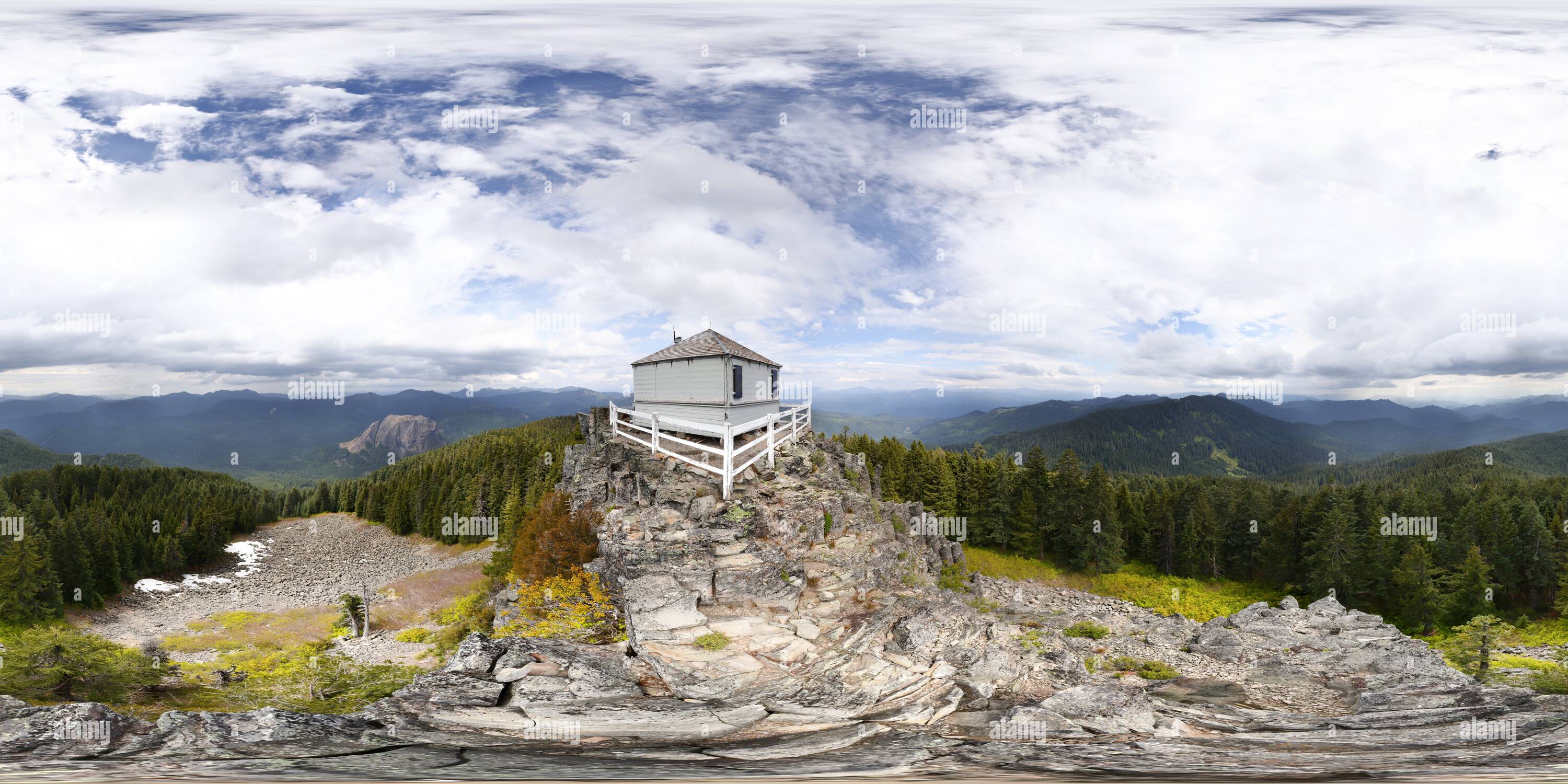 360° view of Carpenter Mountain (5349'/1630m) summit [1] - Alamy