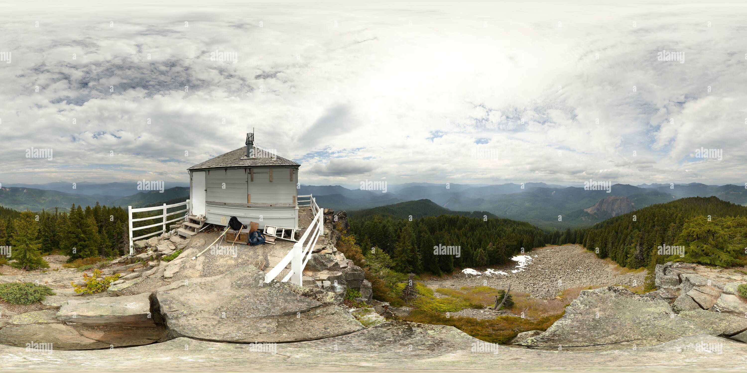 360° view of Carpenter Mountain (5349'/1630m) summit [2] - Alamy