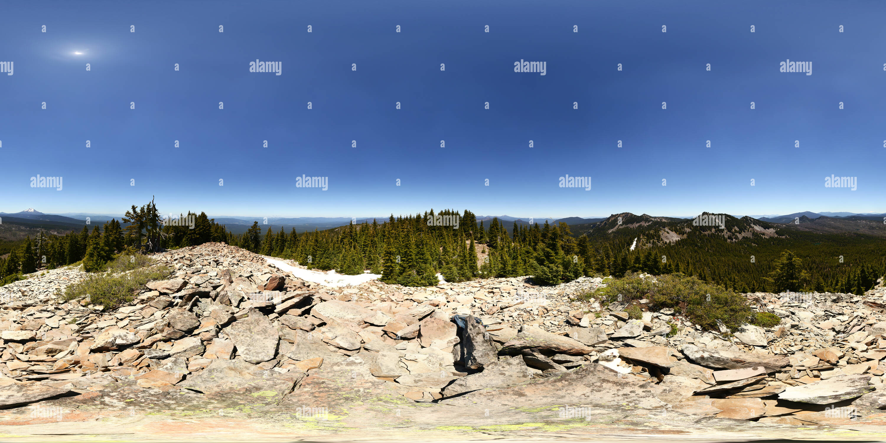 360° view of Jupiter (7415'/2260m) summit - Alamy