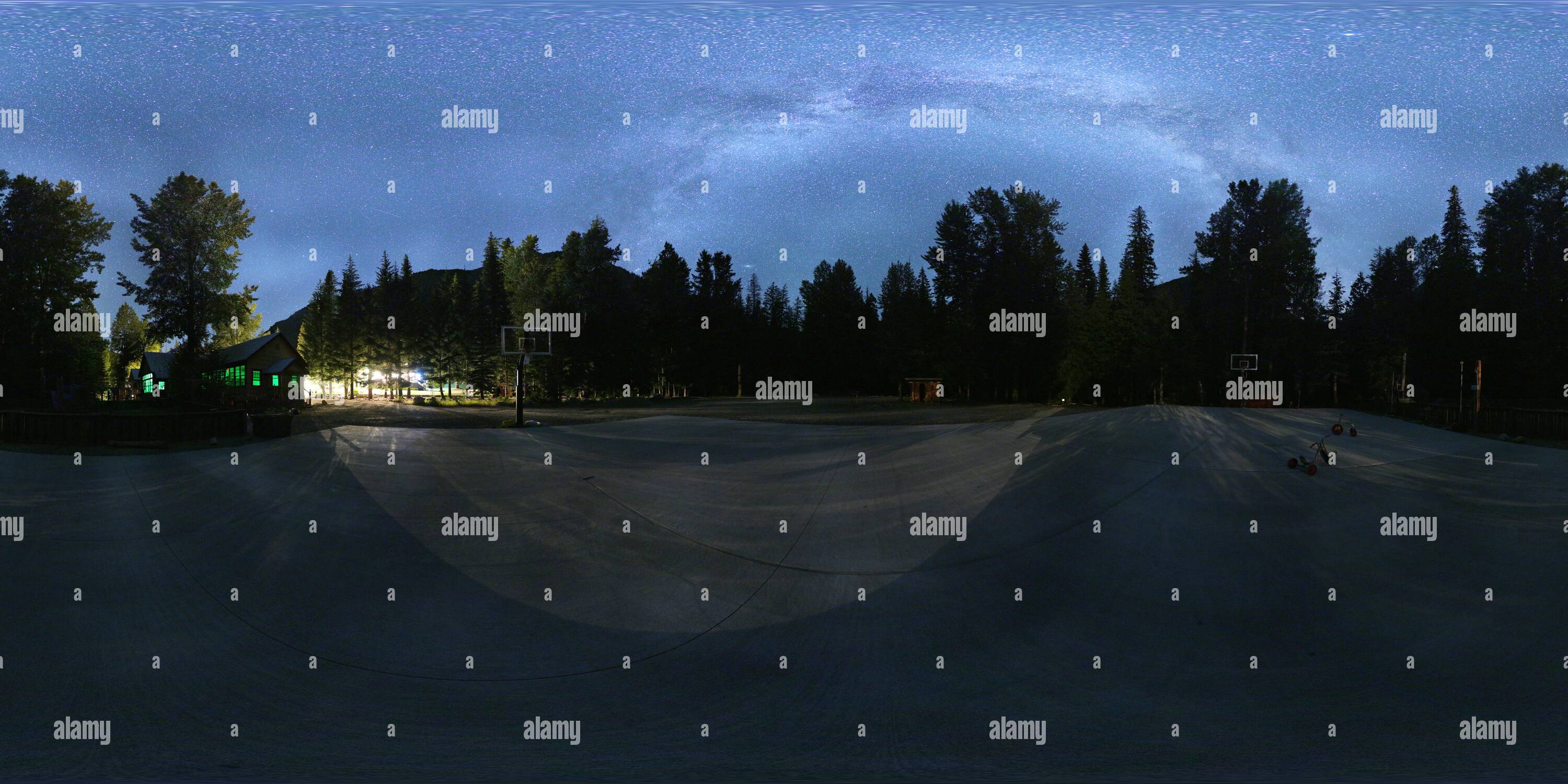 360° view of Holden Village: starry night - Alamy