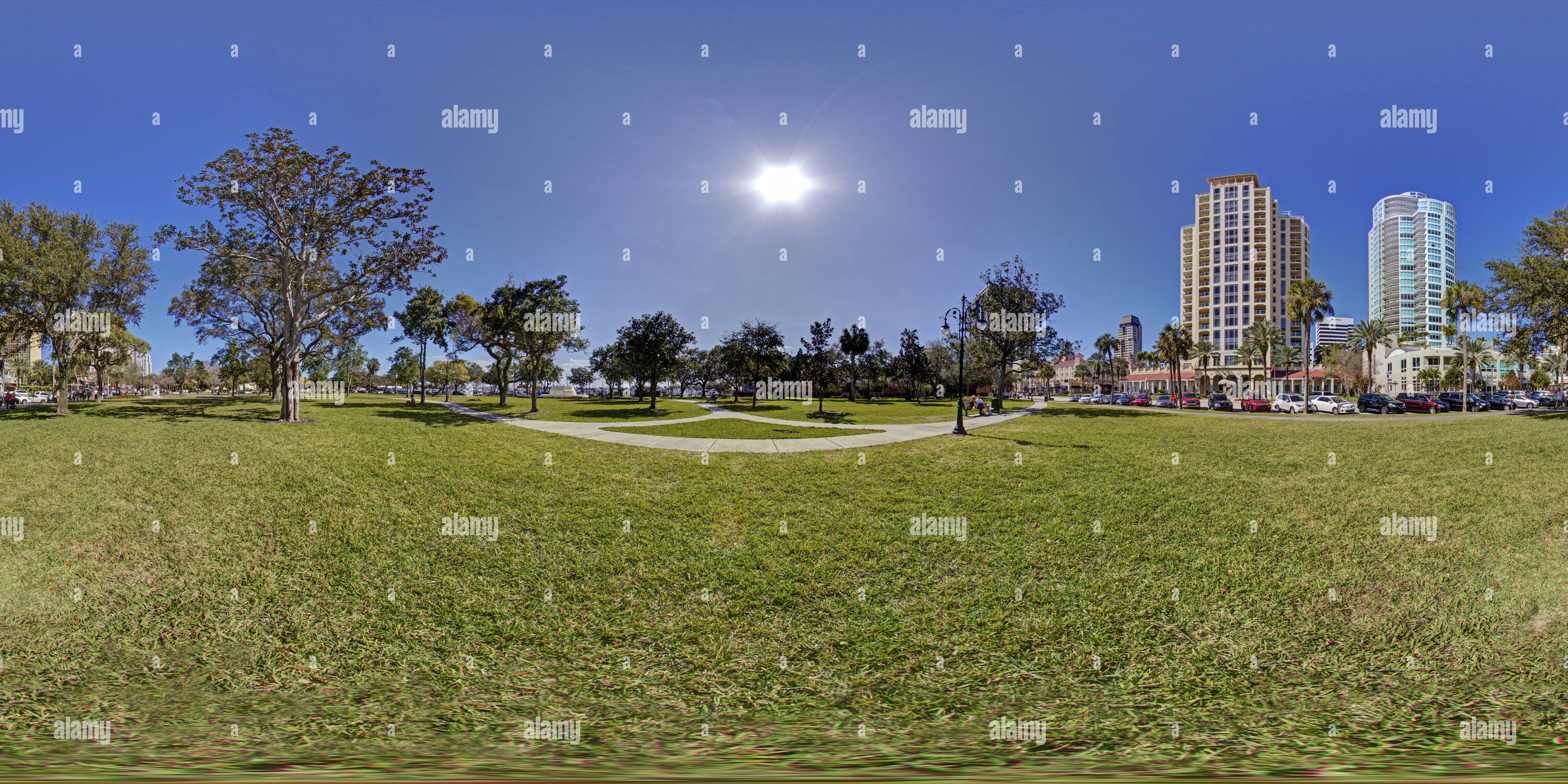 360° view of South Straub Park - Alamy