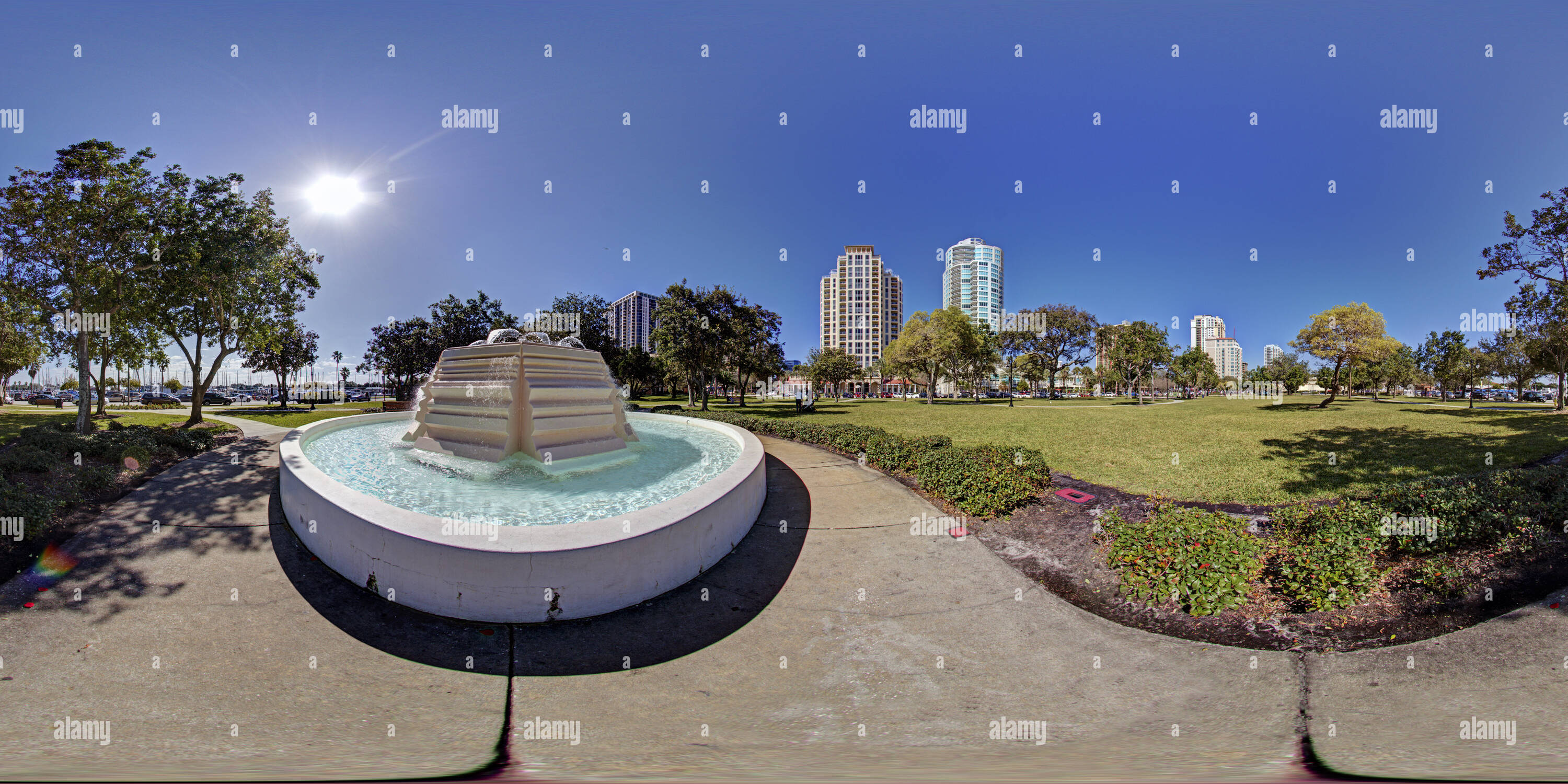 360° view of South Straub Park - Alamy