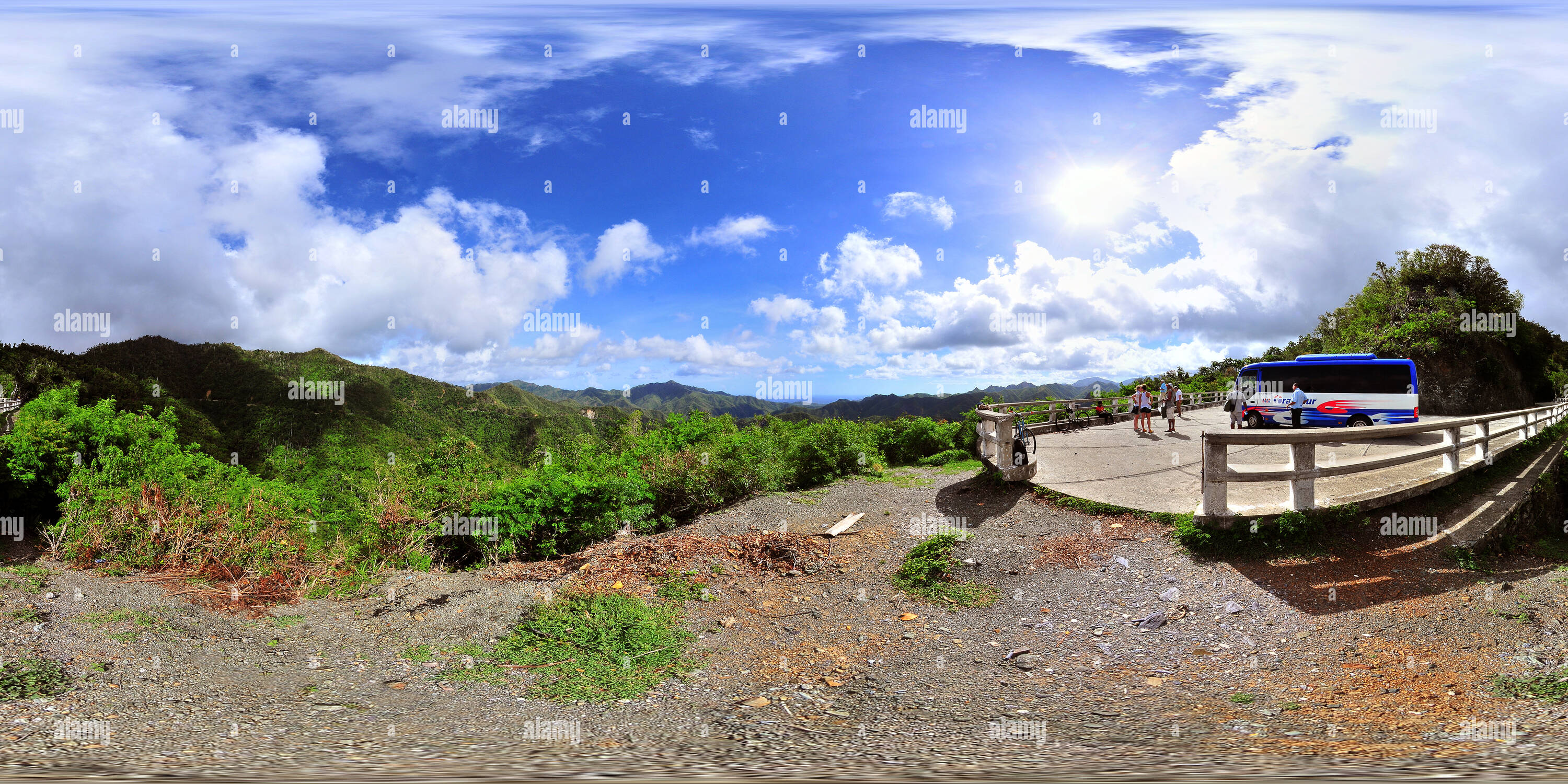 360° view of Cuba - Guantanamo, Lookout Point - Alamy