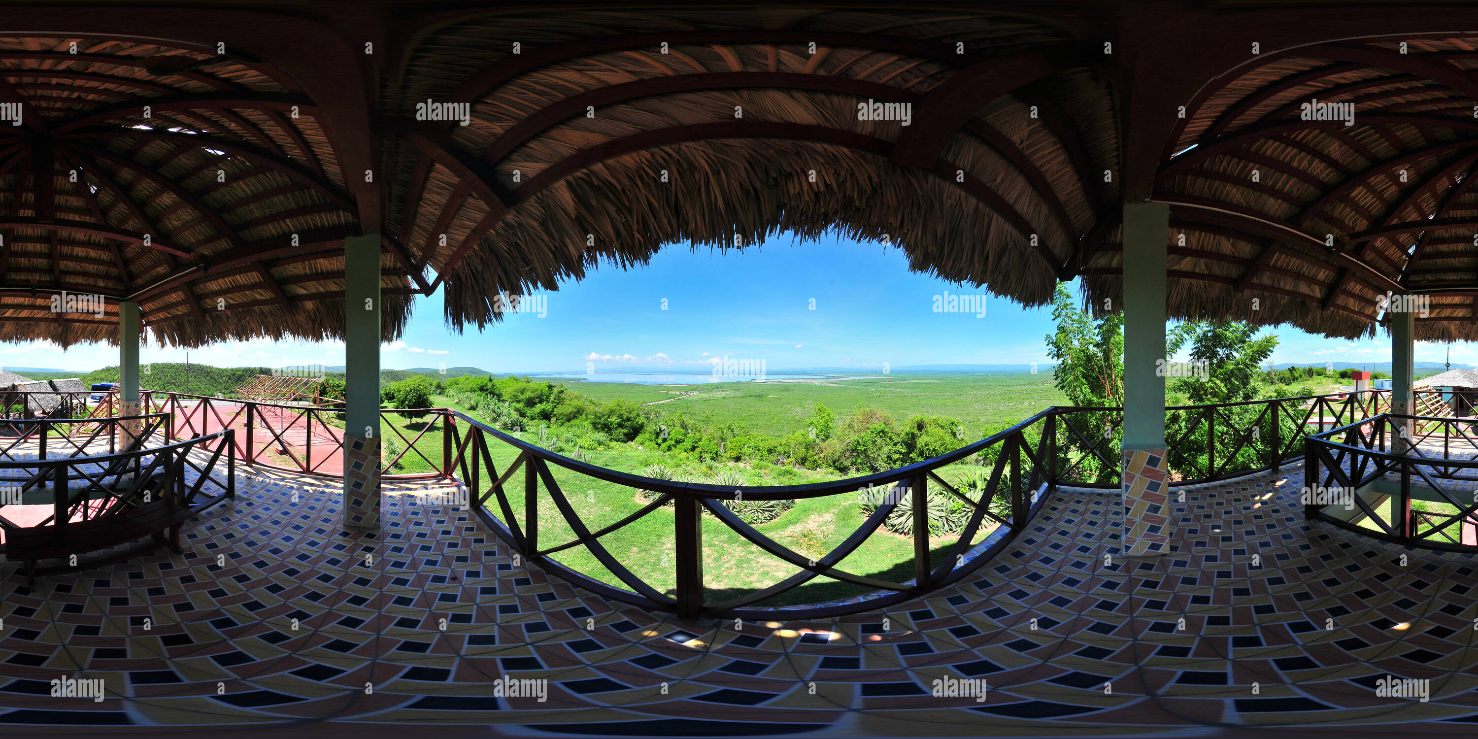 360° view of Cuba - Guantanamo, Lookout Tower - Alamy