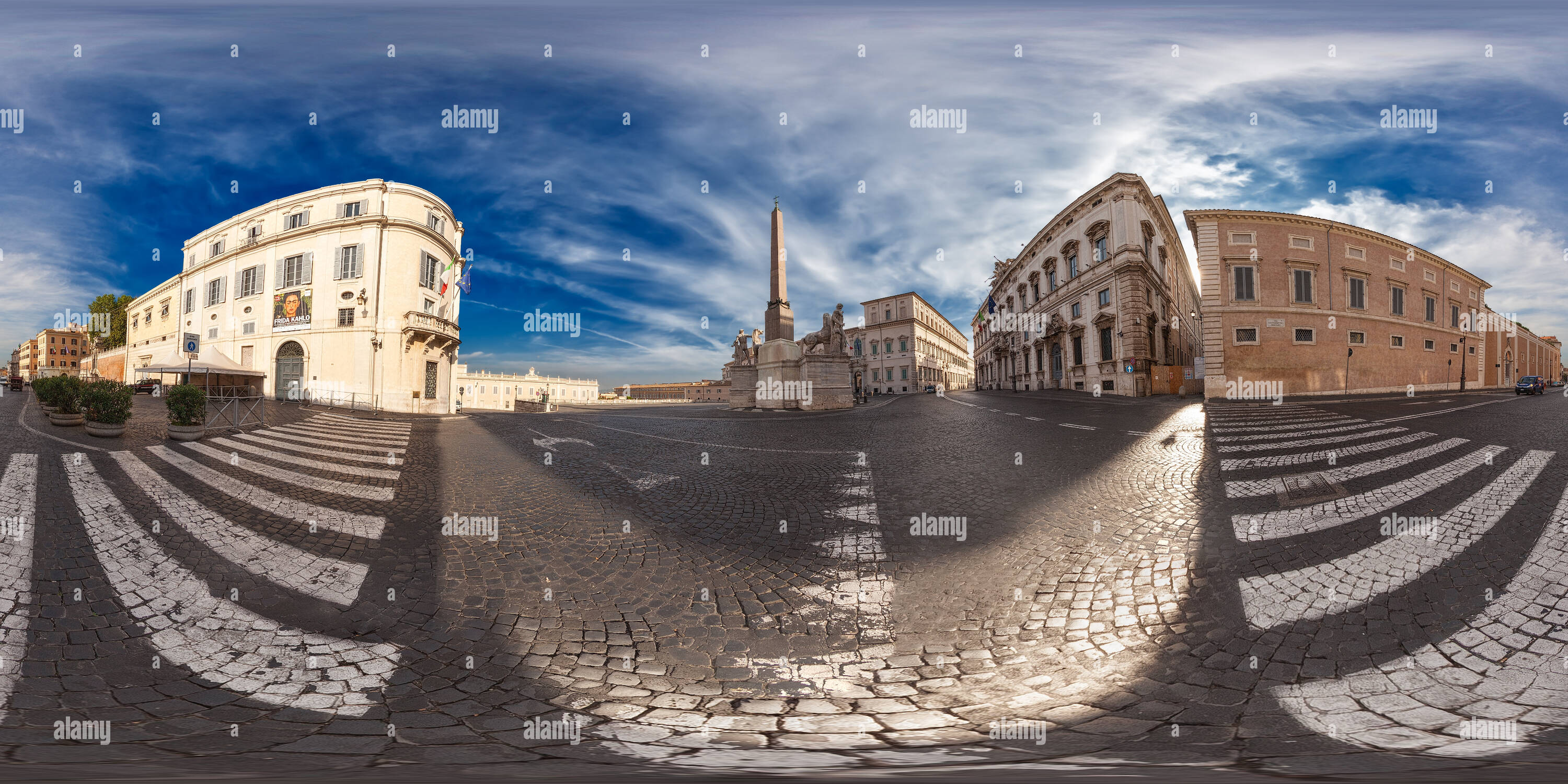 360° view of Square of Quirinale - Alamy
