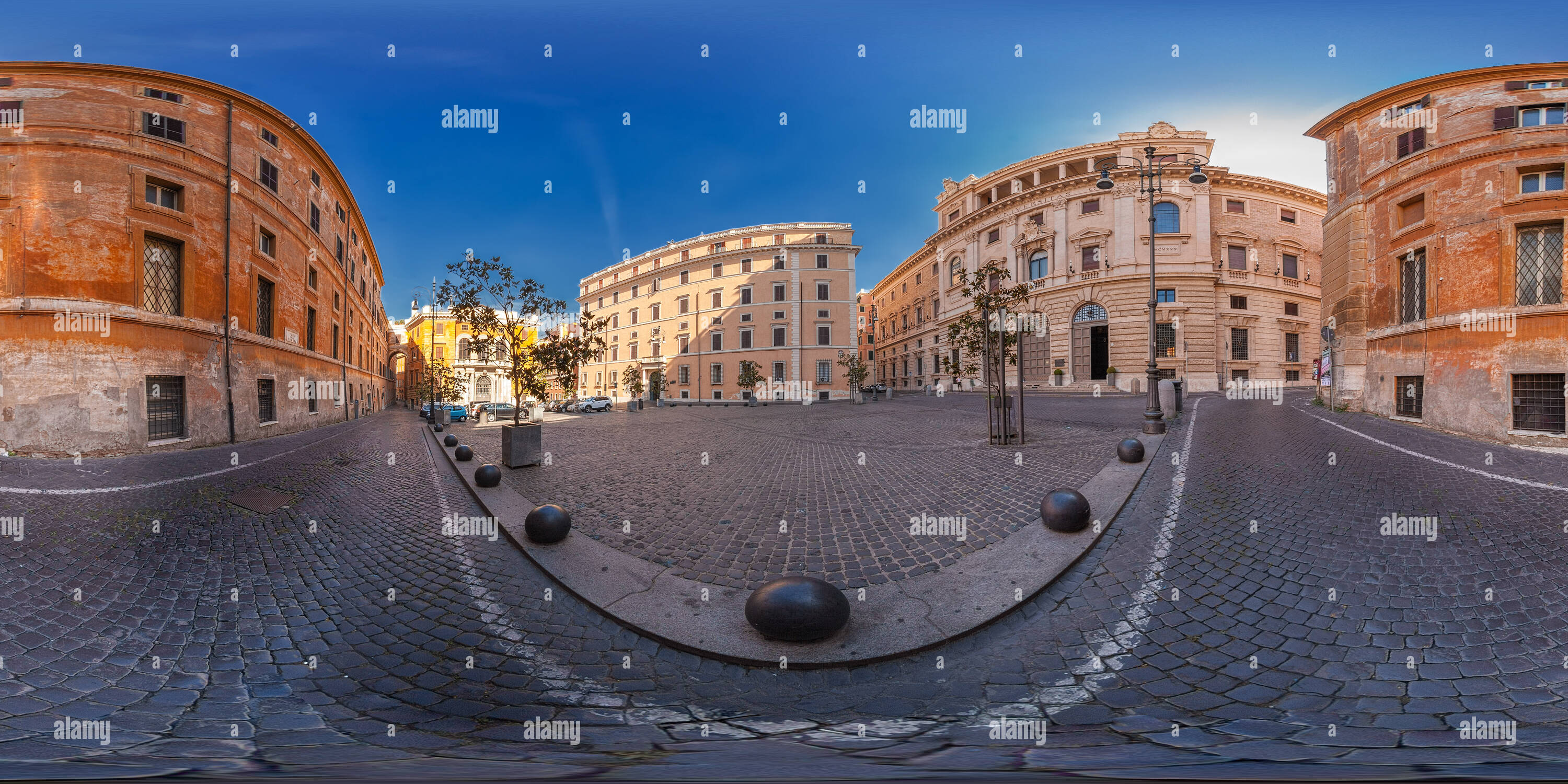 360° view of Piazza della Pilotta - Alamy