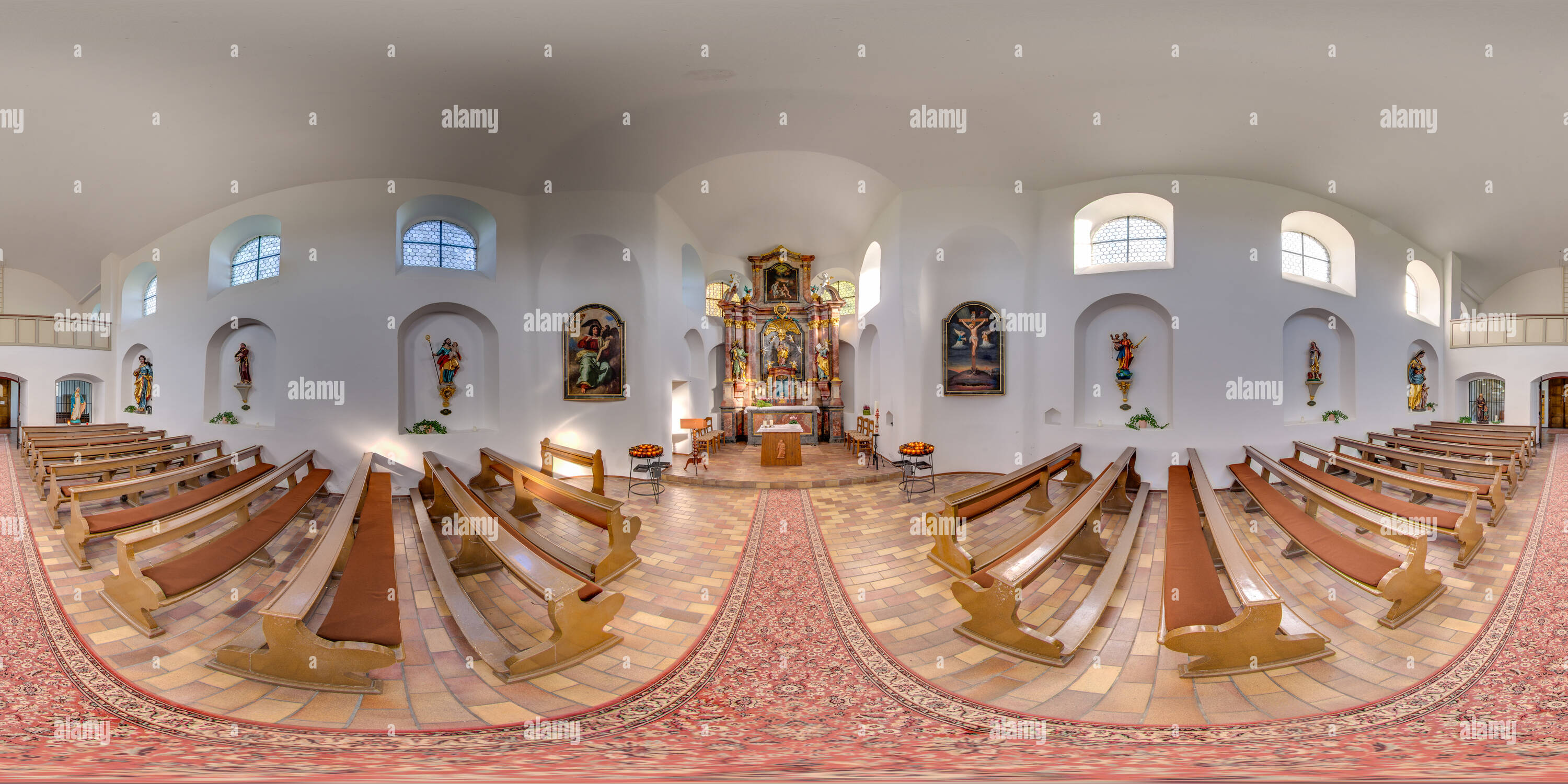 360° view of Chapel on Adelberg in Neibsheim - Alamy