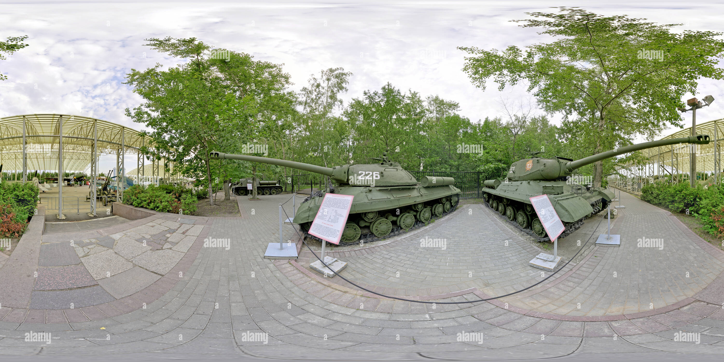 360° view of Tanks in the Museum of weapons - Alamy