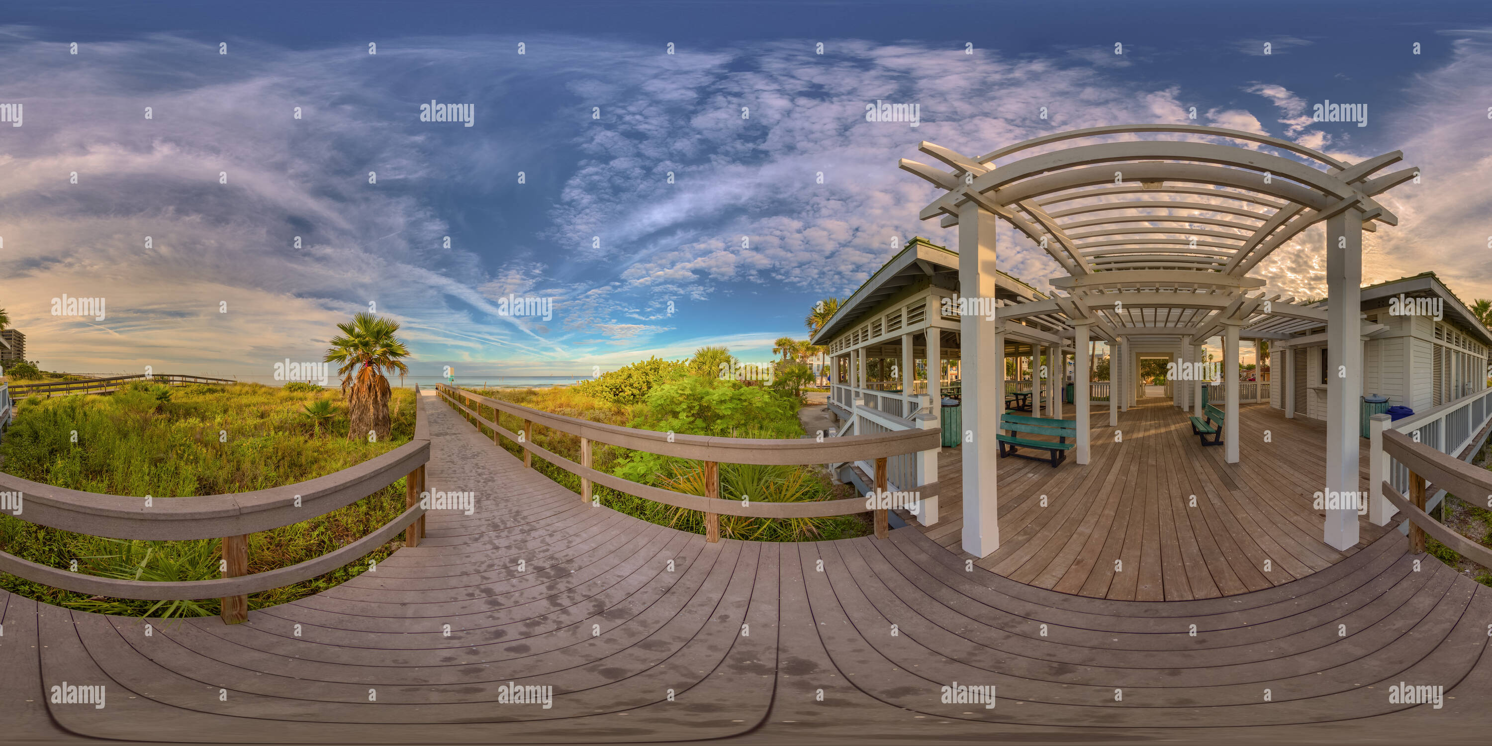 360° view of Sunset Beach Sunrise - Alamy