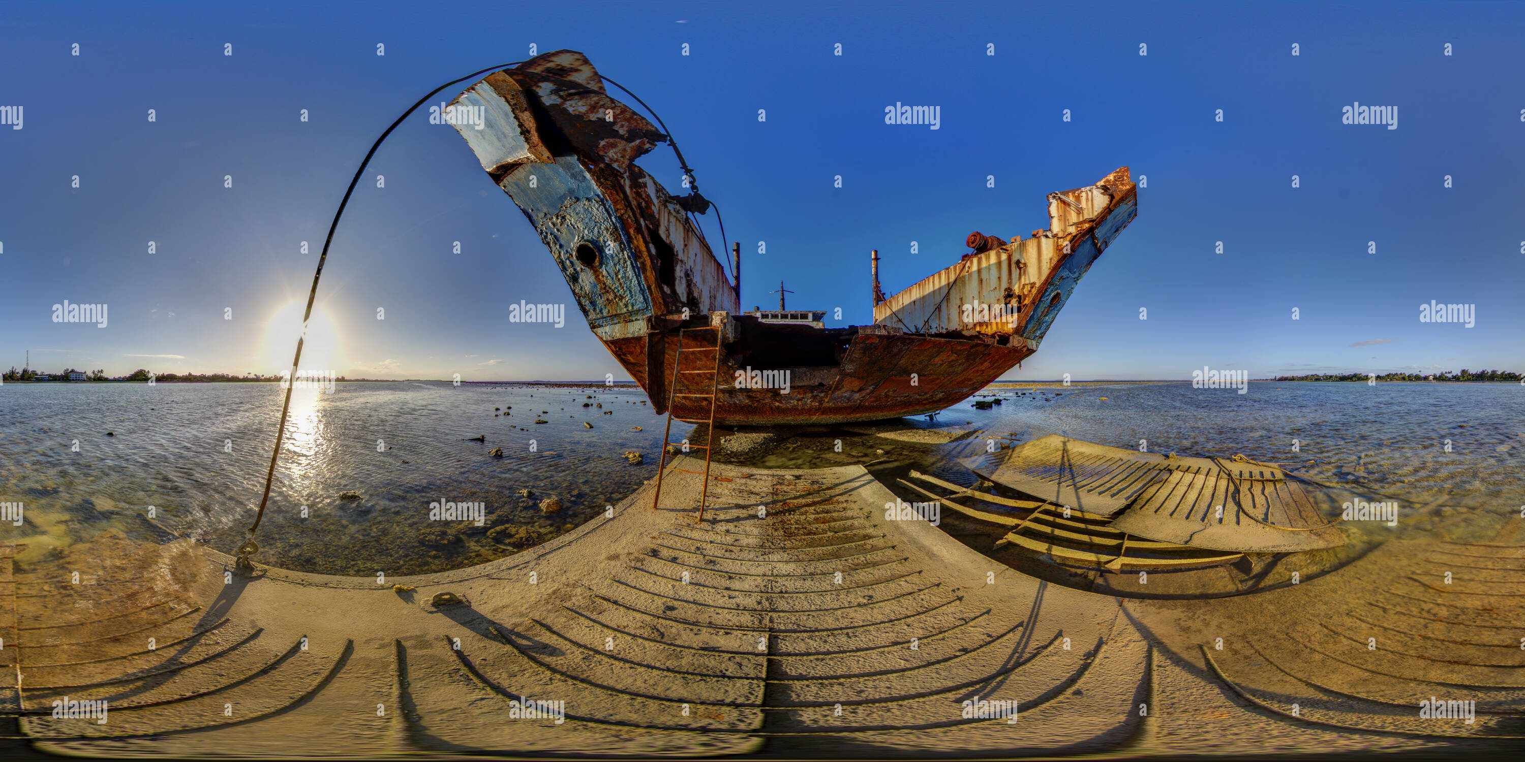 360° view of Tongan Ghost Ship - Cargo bay - Alamy
