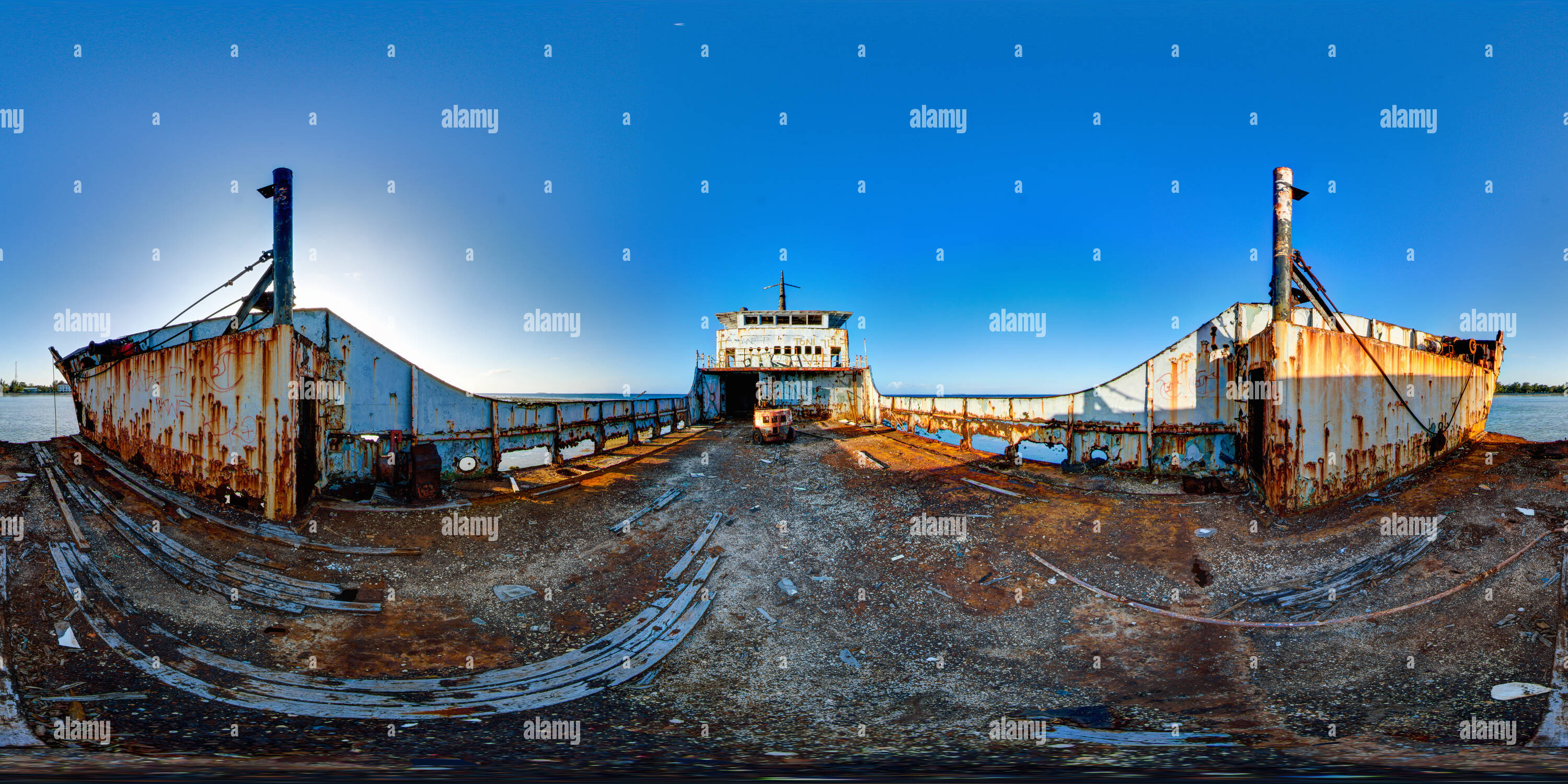 360° view of Tongan Ghost Ship : On the deck - Alamy