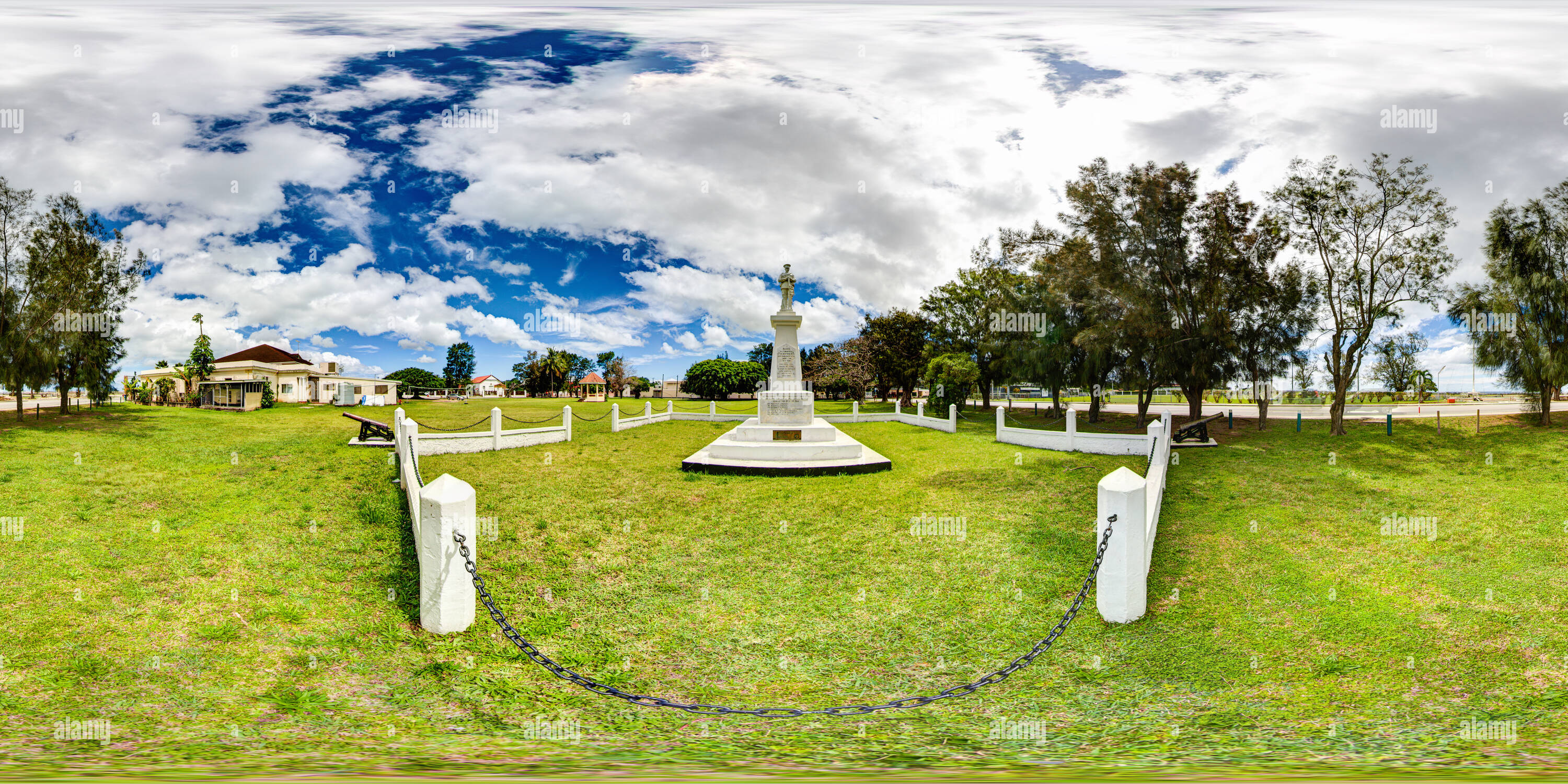 360° view of Memorial for Tongan men lost in World Wars I & II - Alamy