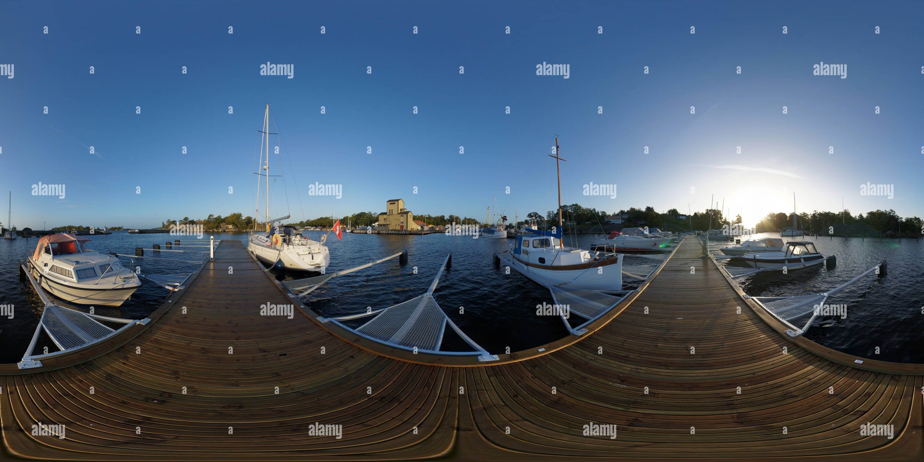 360° view of Sweden Karlshamn Vaegga Morning - Alamy