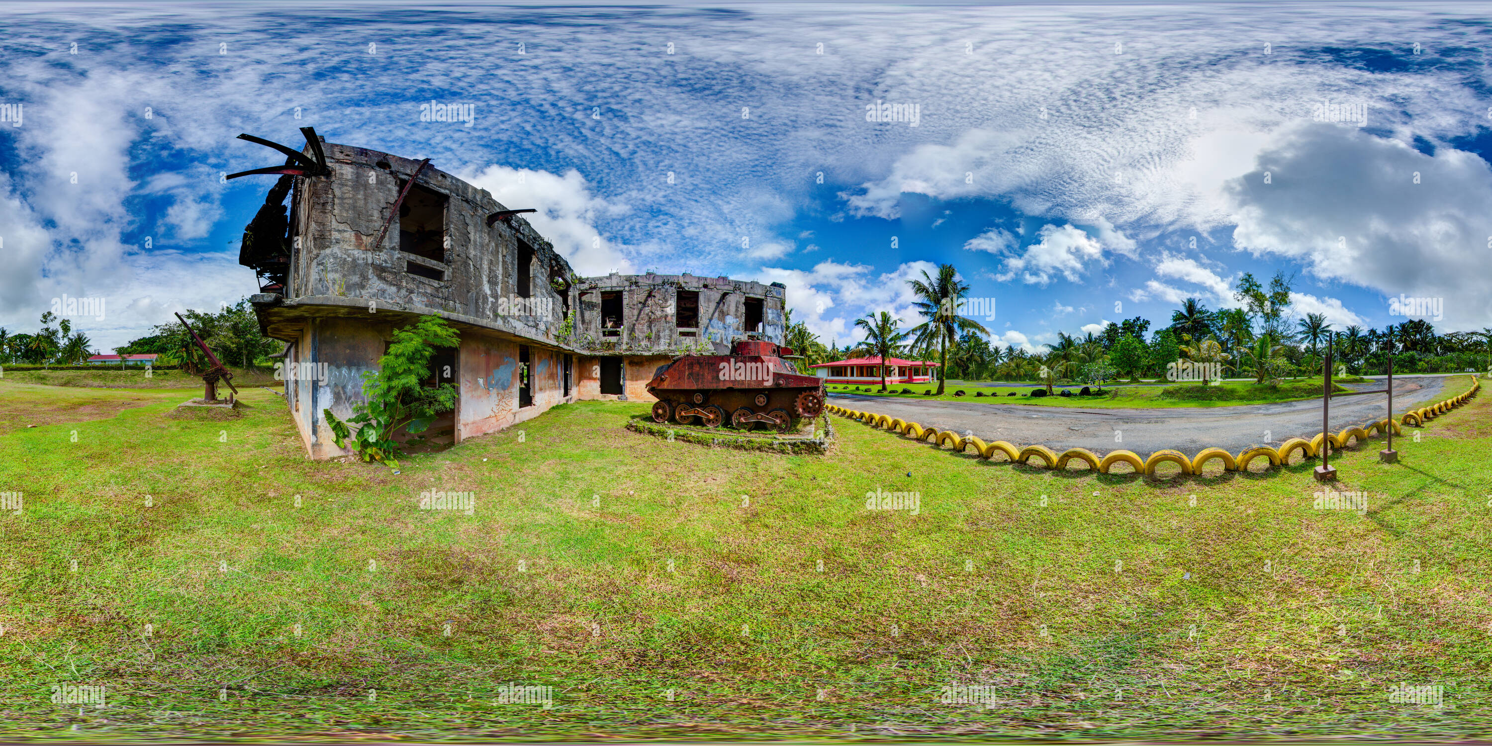 360° view of World War II Japanese communications center historical ...