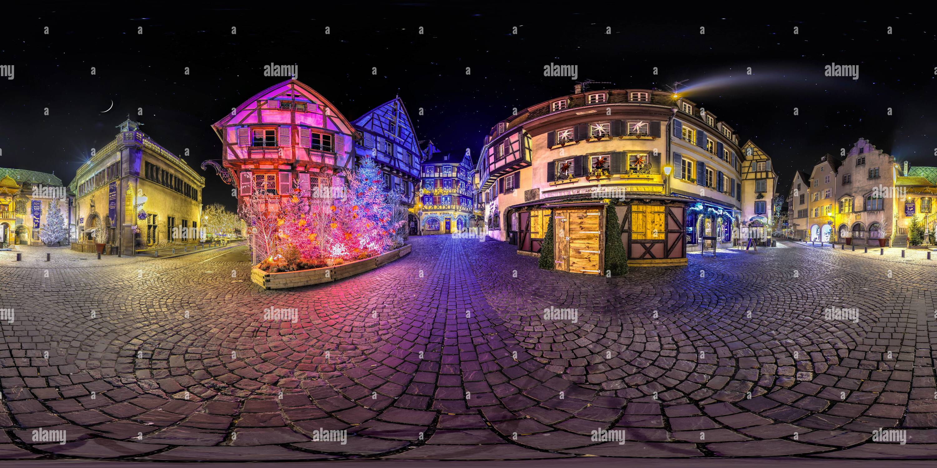 360° view of Koïfhus Place, In Colmar, Alsace France - Alamy