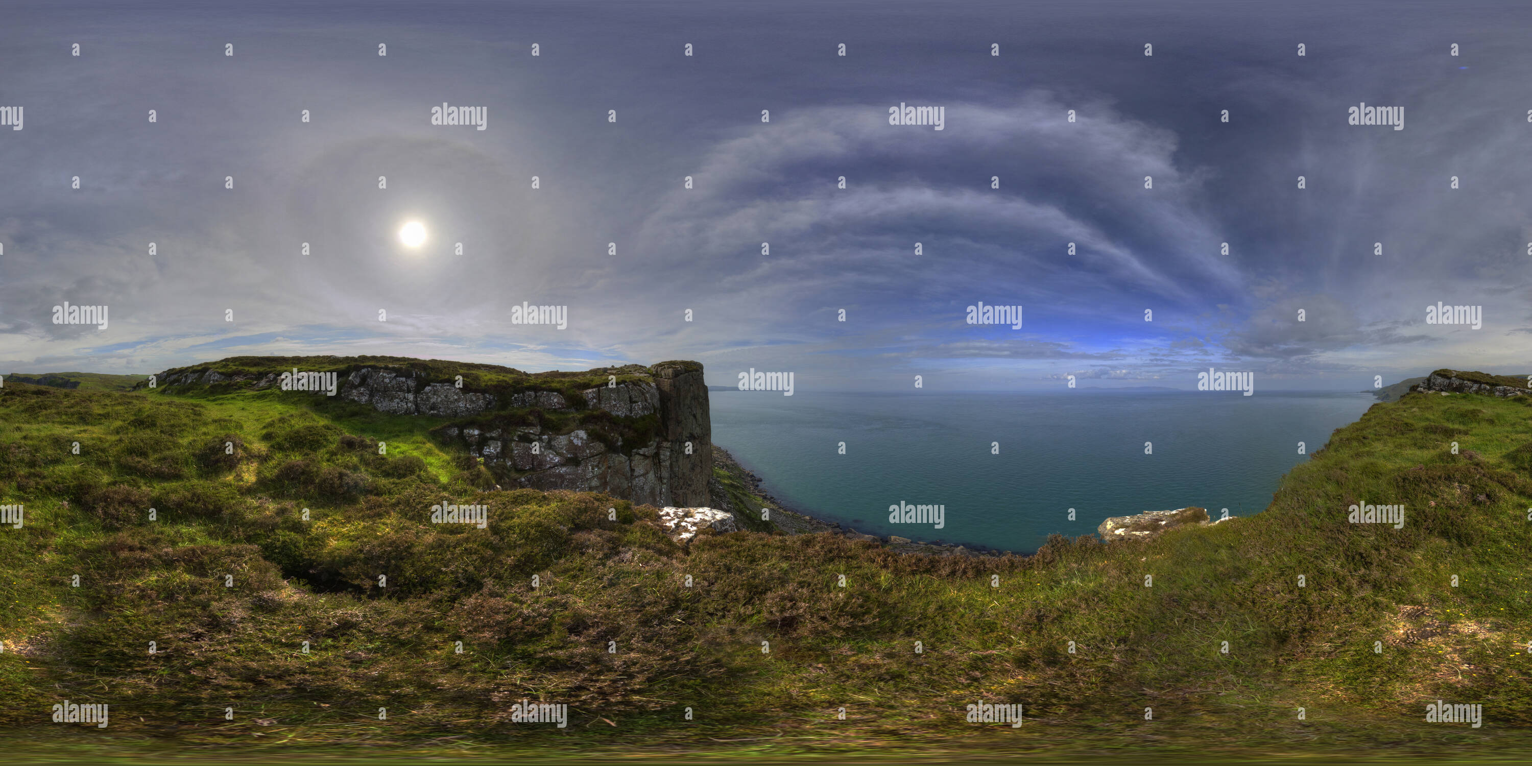 360° view of NORTHERN IRELAND - Cliffs of Fair Head 1 - Alamy