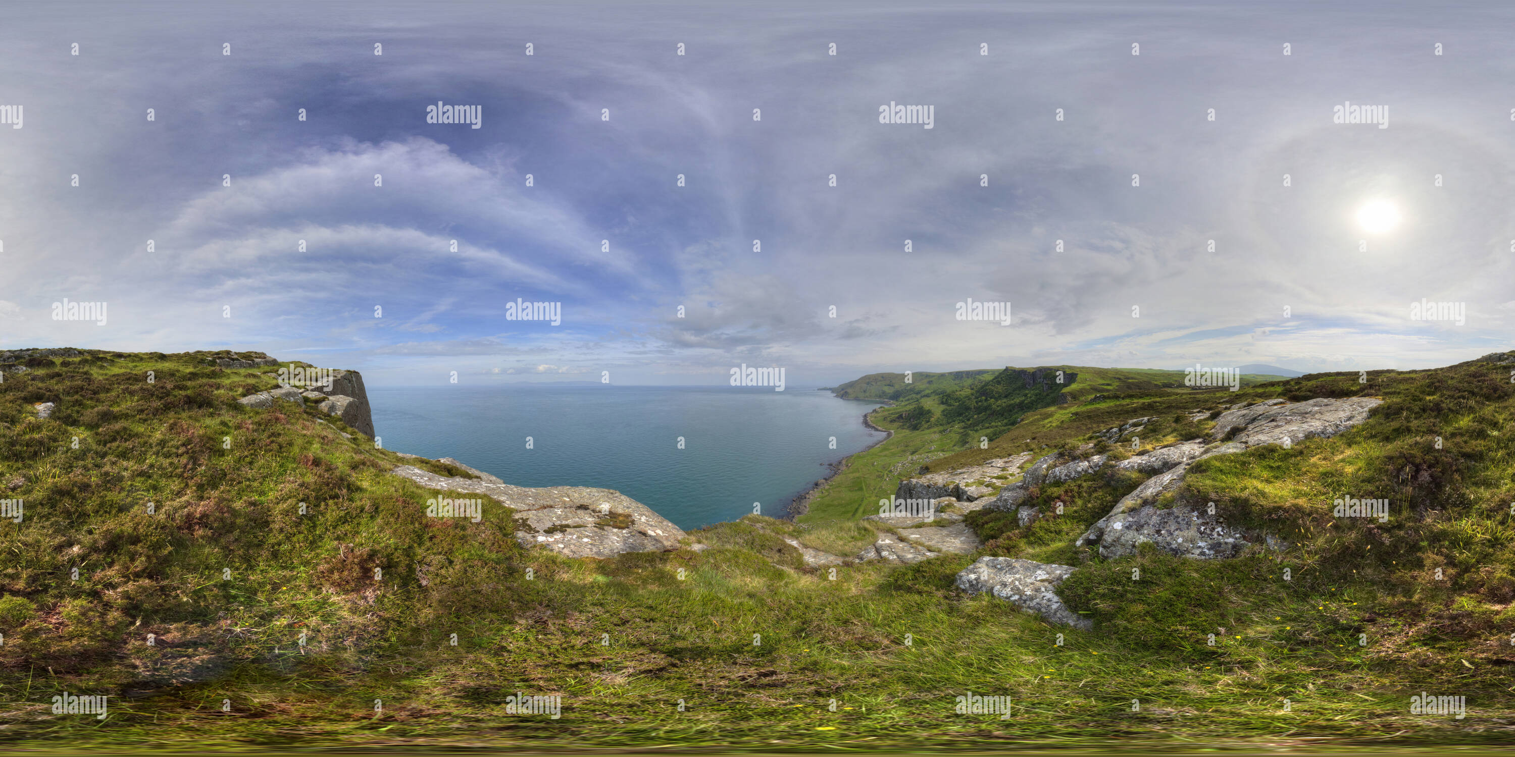 360° view of NORTHERN IRELAND - Cliffs of Fair Head 2 - Alamy