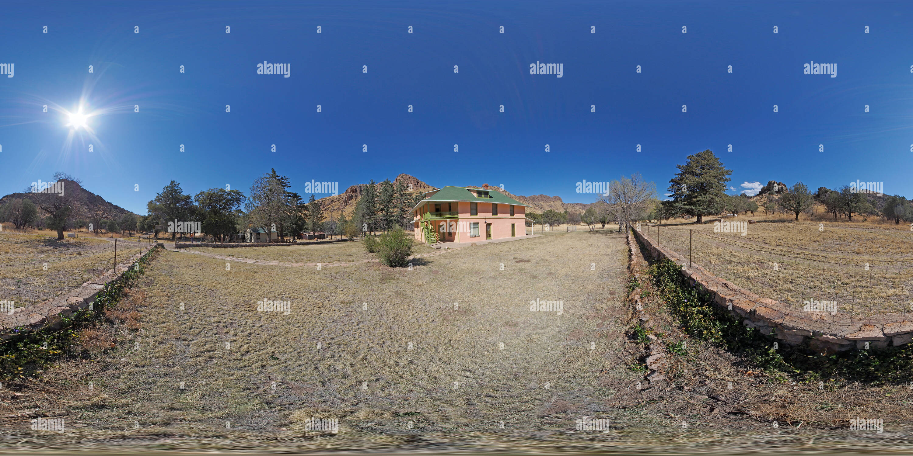 360° view of Historic Faraway Ranch in the Chiricahua Mountains - Alamy