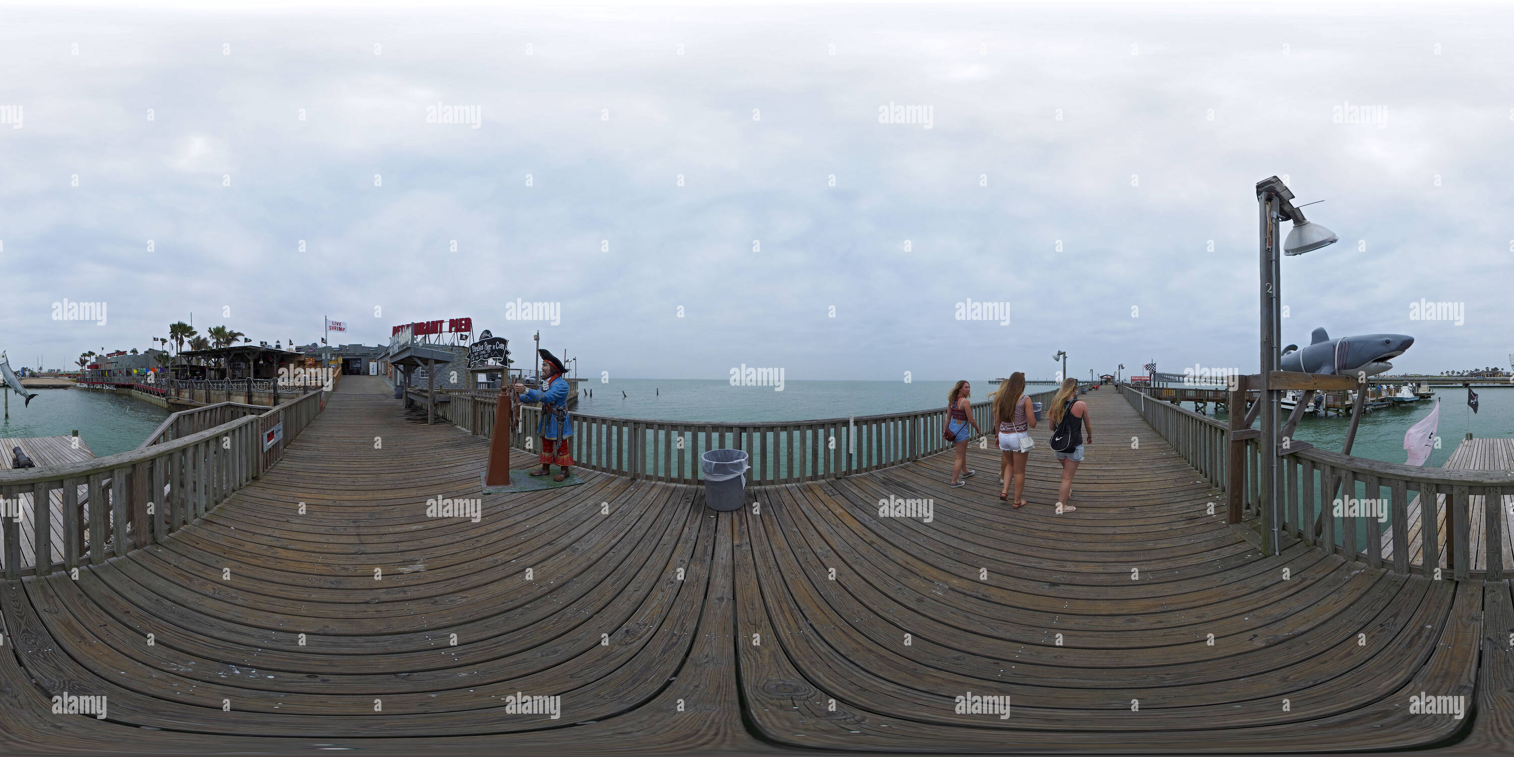 360° view of Pirates Landing at Port Isabel - Alamy