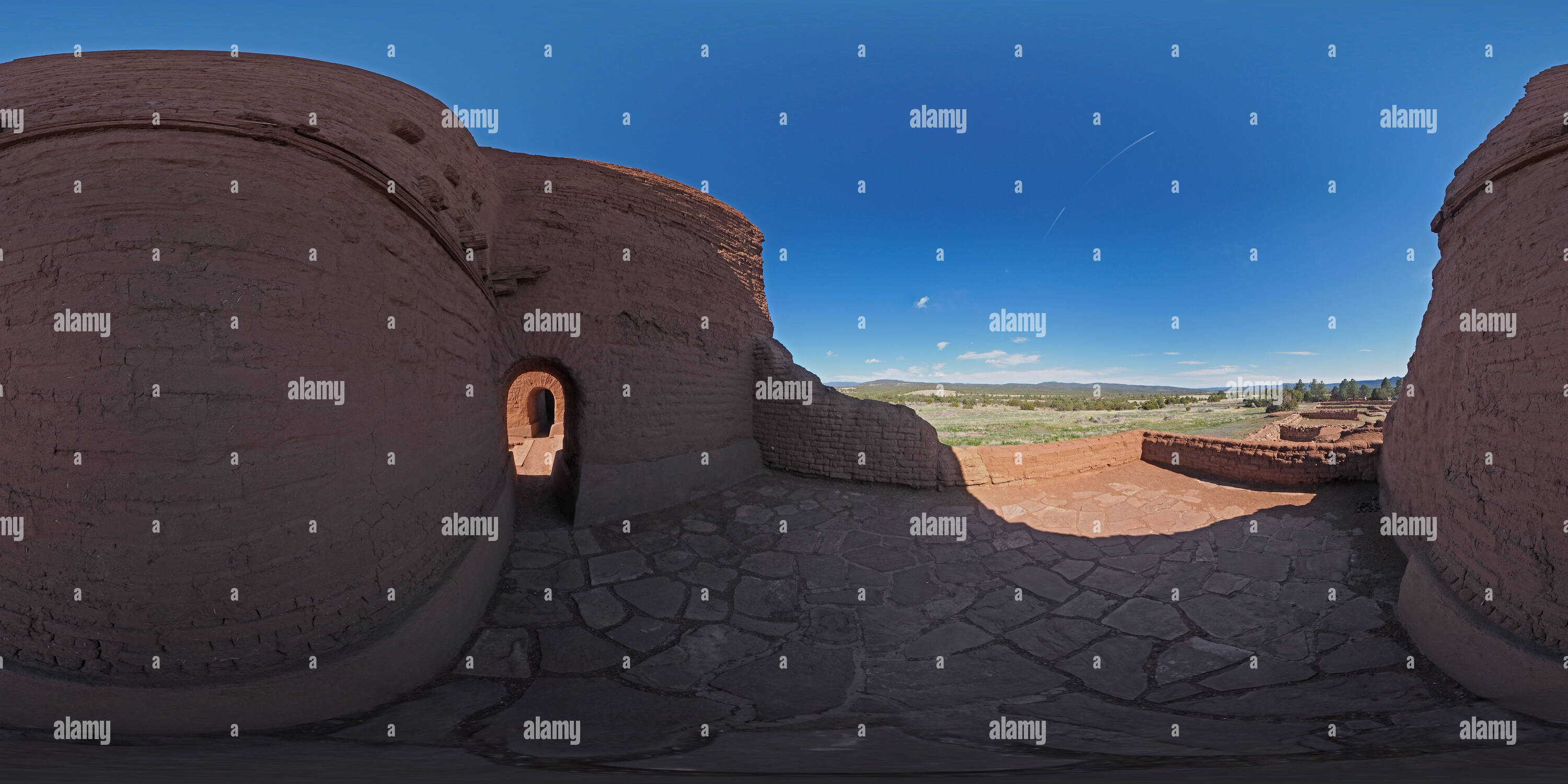 360° view of Vestry room at the Pecos Pueblo mission church - Alamy