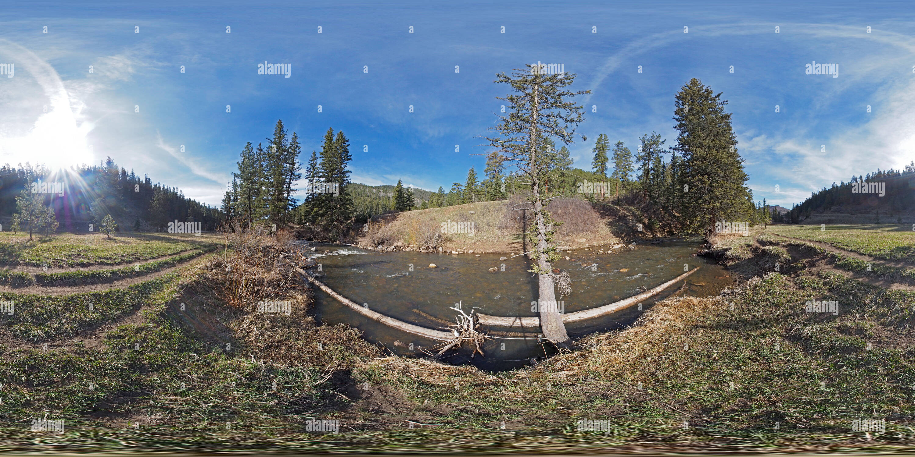 360° view of Pecos River at Cowles - Alamy