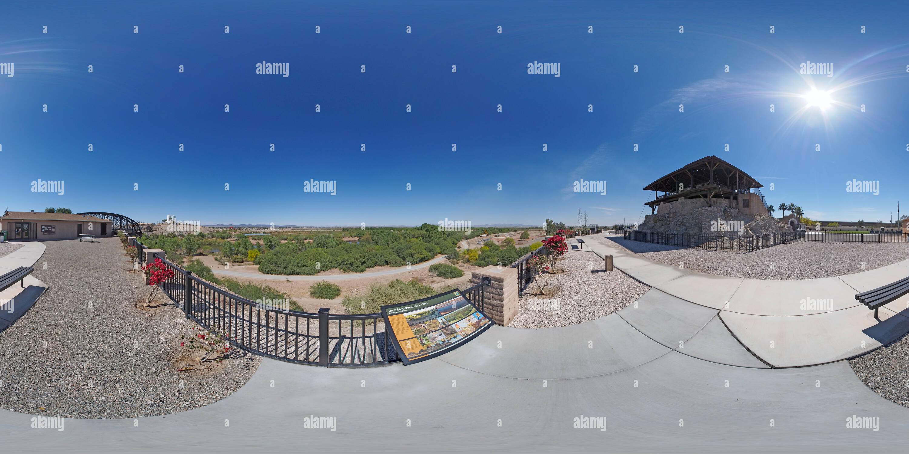360° view of Yuma Is at a strategic crossing of the Colorado River - Alamy