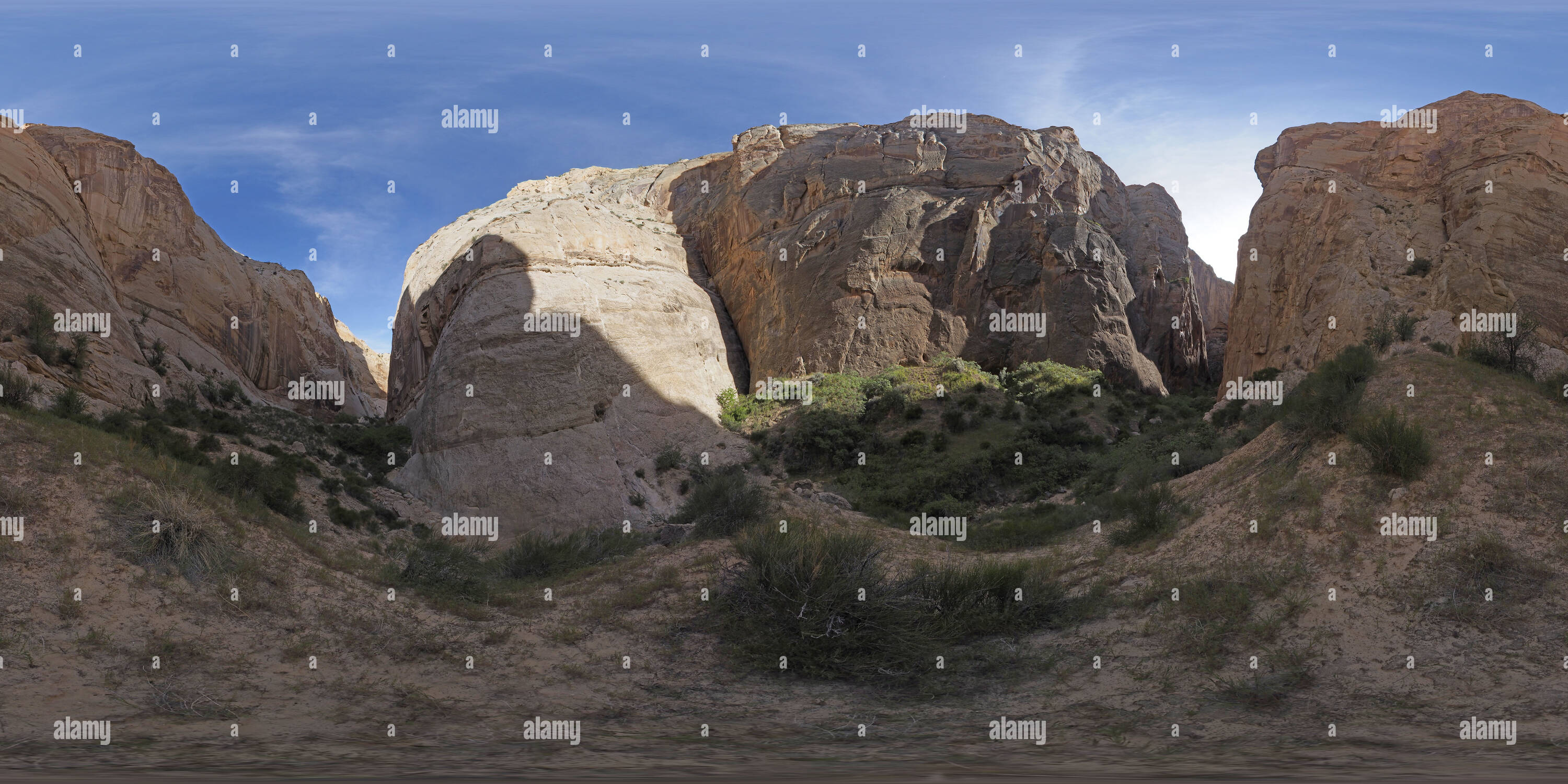360° view of Afternoon shadows deep in Headquarters Canyon - Alamy