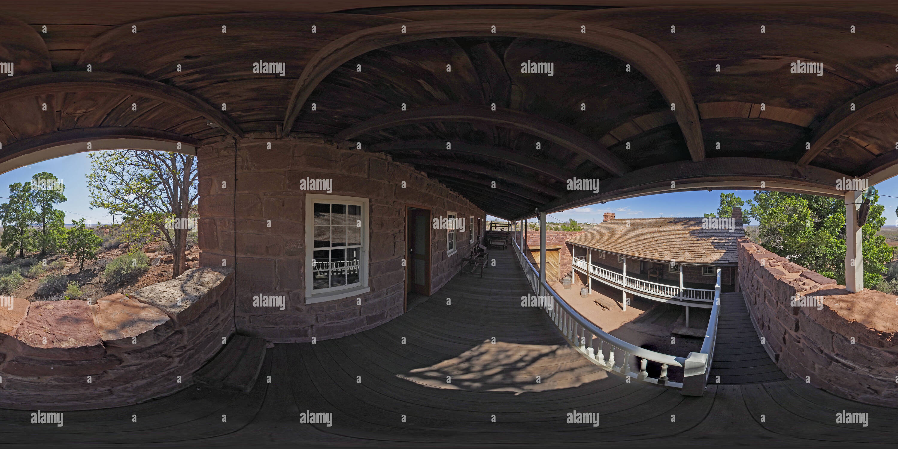 360° view of On the parapet at Winsor Castle, Pipe Spring - Alamy