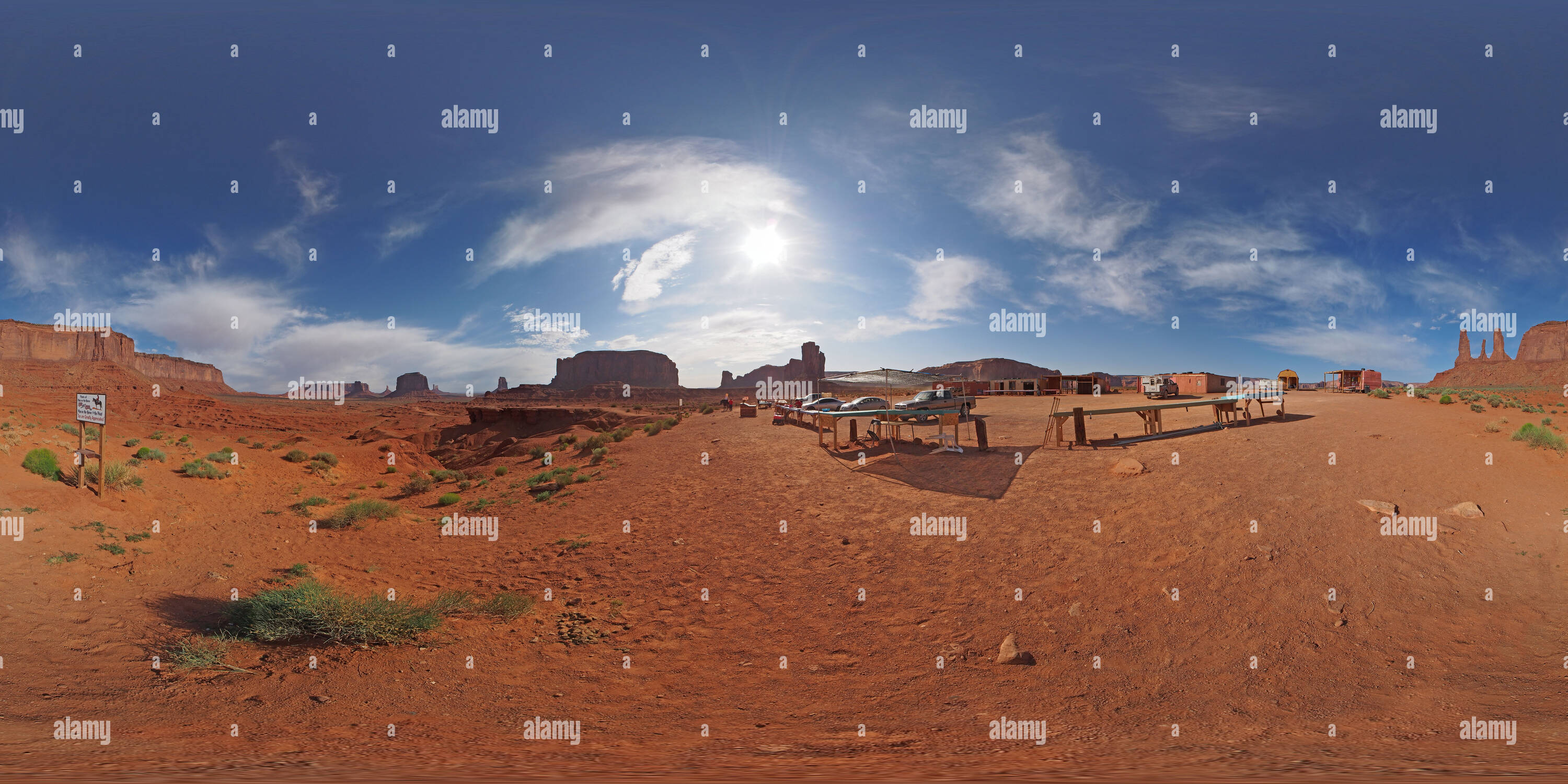 360° view of John Ford Point in Monument Valley - Alamy
