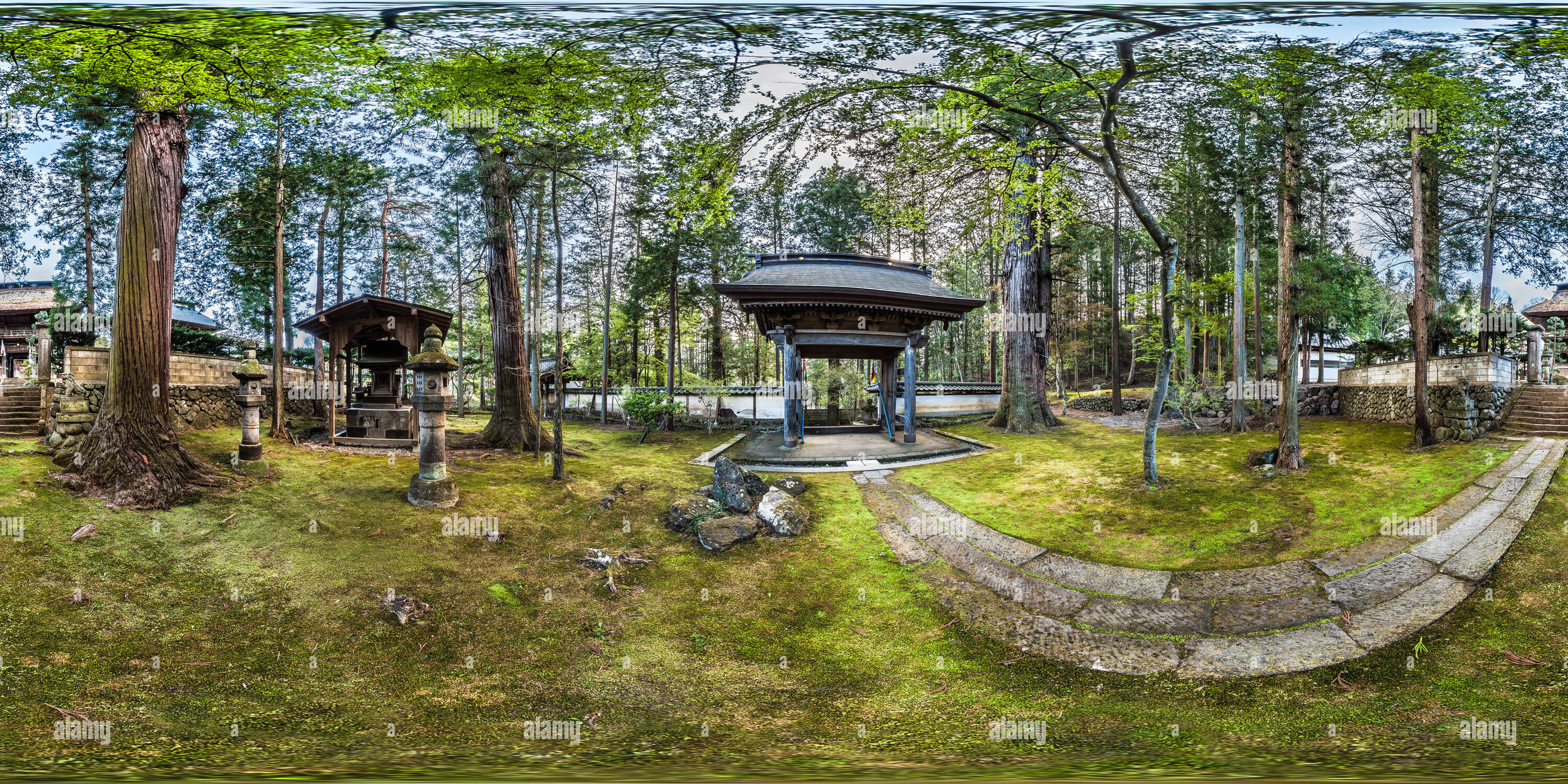 360° view of Shrines at Teisho-ji Buddhist Temple in Saku - Japan - Alamy