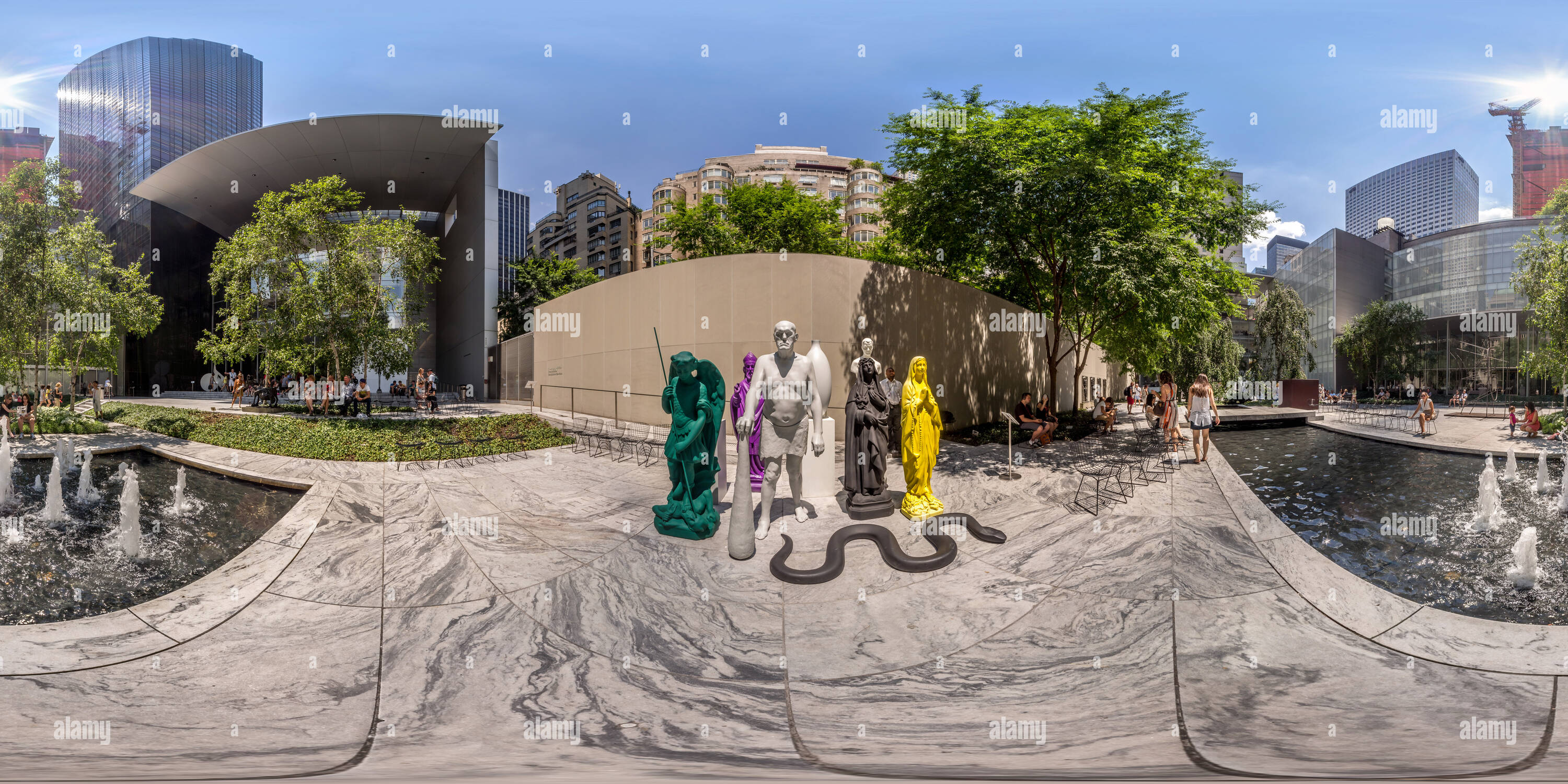 360° view of Moma Sculpture Garden - Alamy